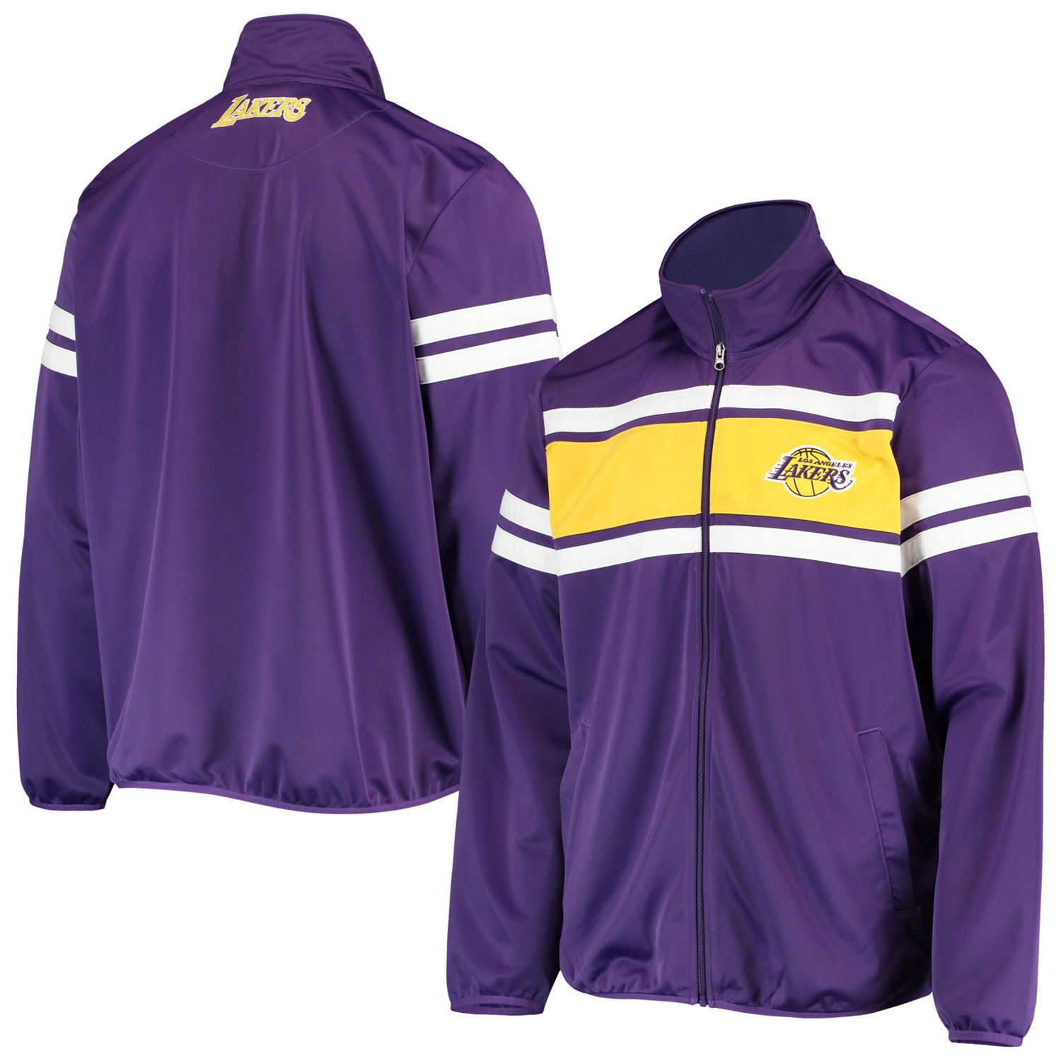 G-III Sports by Carl Banks Los Angeles Lakers Power Pitcher Full-Zip ...