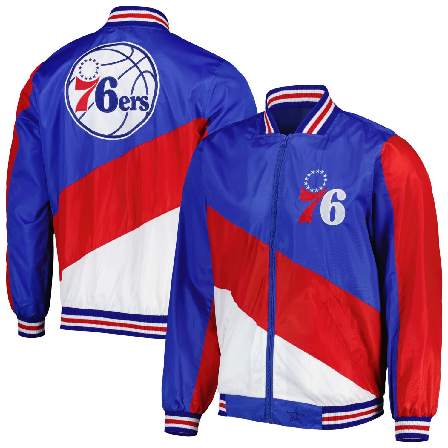 JH Design Philadelphia 76ers Ripstop Nylon Full-Zip Jacket | Academy