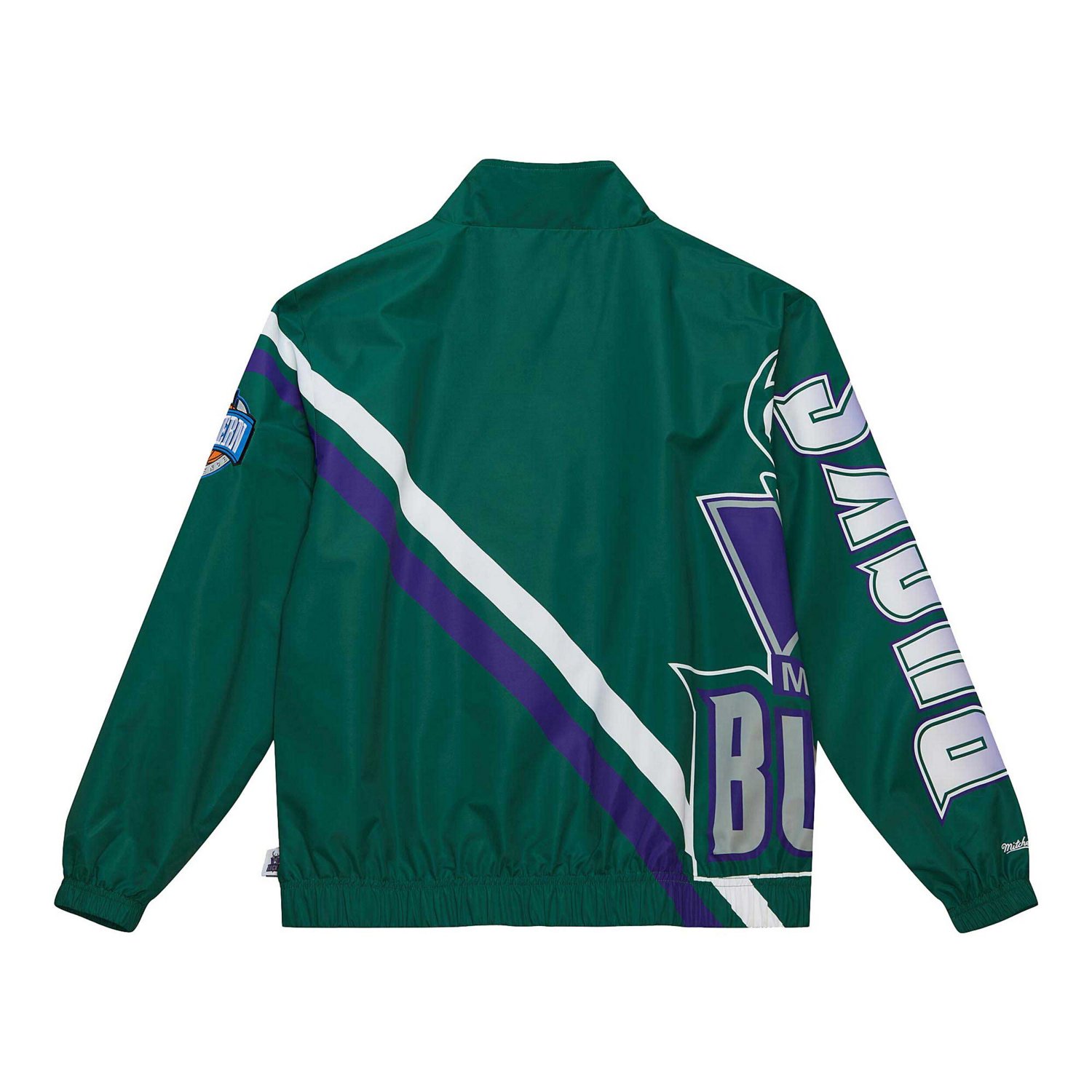Mitchell Ness Hunter Milwaukee Bucks Exploded Logo Warm-Up Full-Zip ...