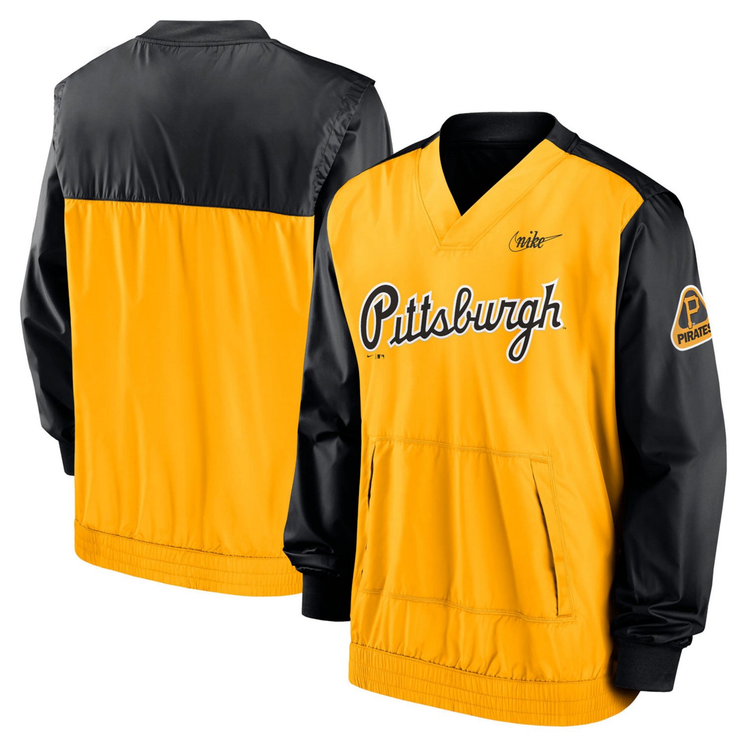 Nike /Gold Pittsburgh Pirates Cooperstown Collection V-Neck Pullover ...