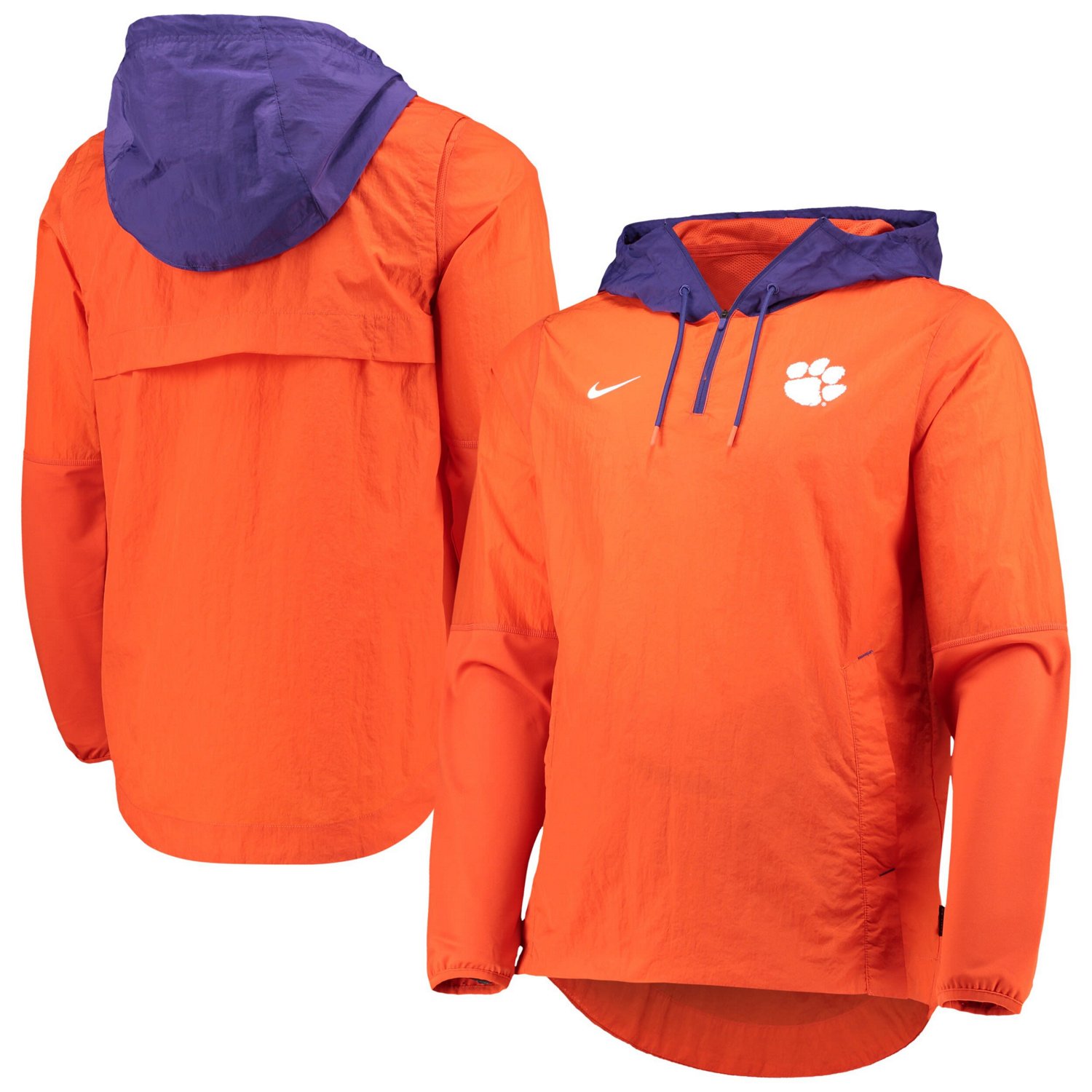 Nike /Purple Clemson Tigers Player Quarter-Zip Jacket | Academy