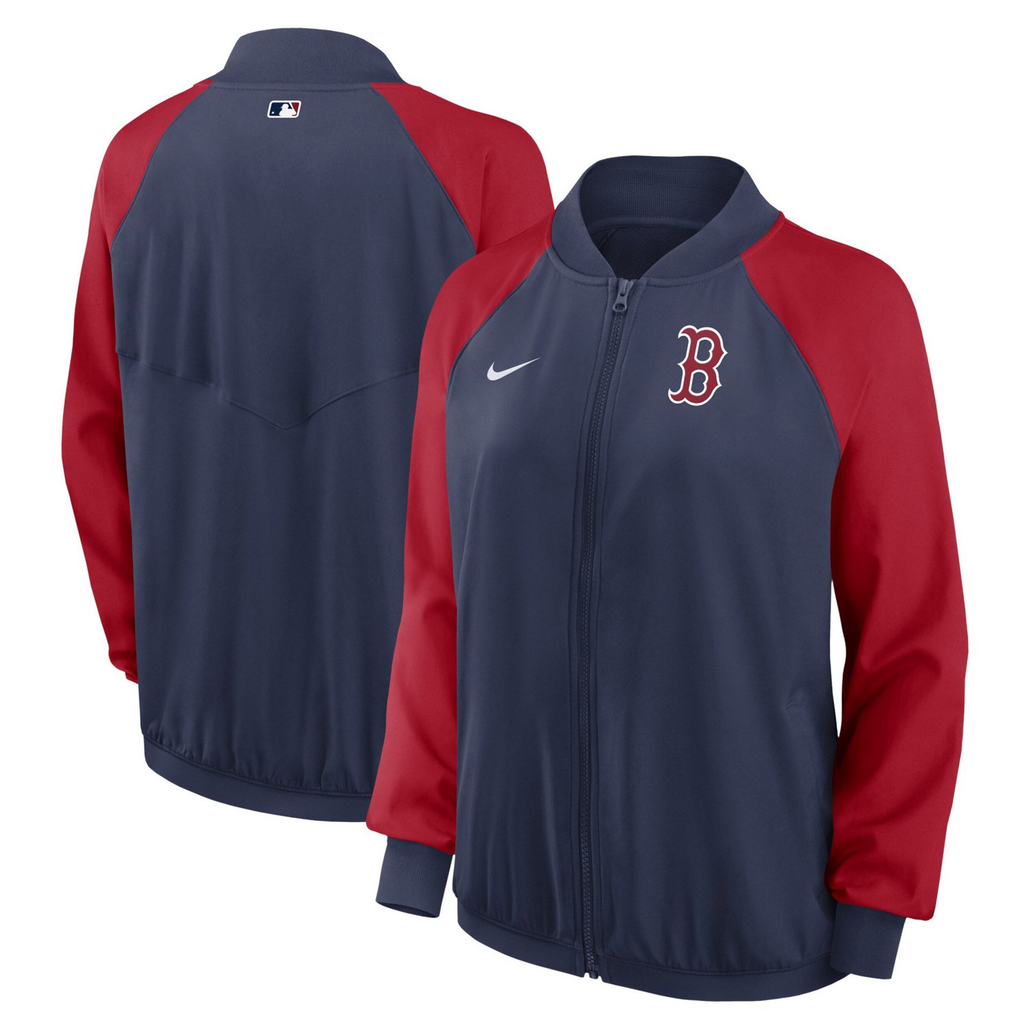Nike Boston Red Sox Authentic Collection Team Raglan Performance Full-Zip Jacket | Academy
