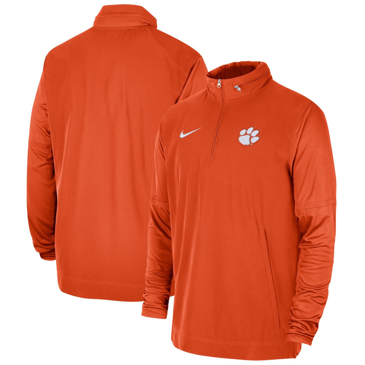 Nike Clemson Tigers 2023 Coach Half-Zip Hooded Jacket | Academy