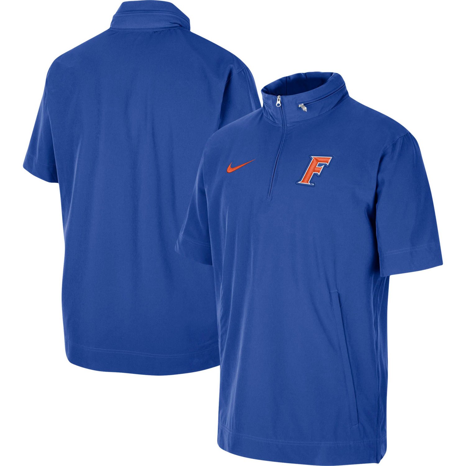 Nike Florida Gators Coaches Half-Zip Short Sleeve Jacket | Academy