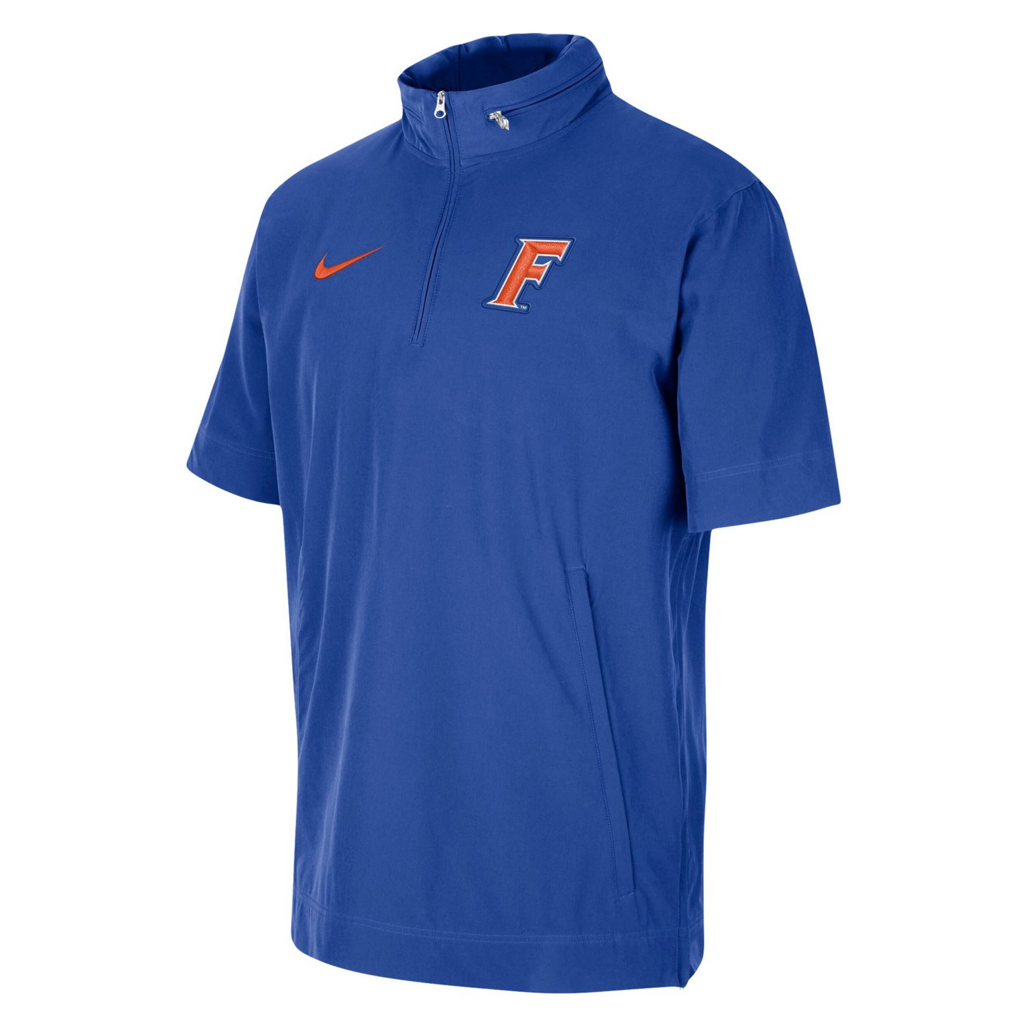 Nike Florida Gators Coaches Half-Zip Short Sleeve Jacket | Academy