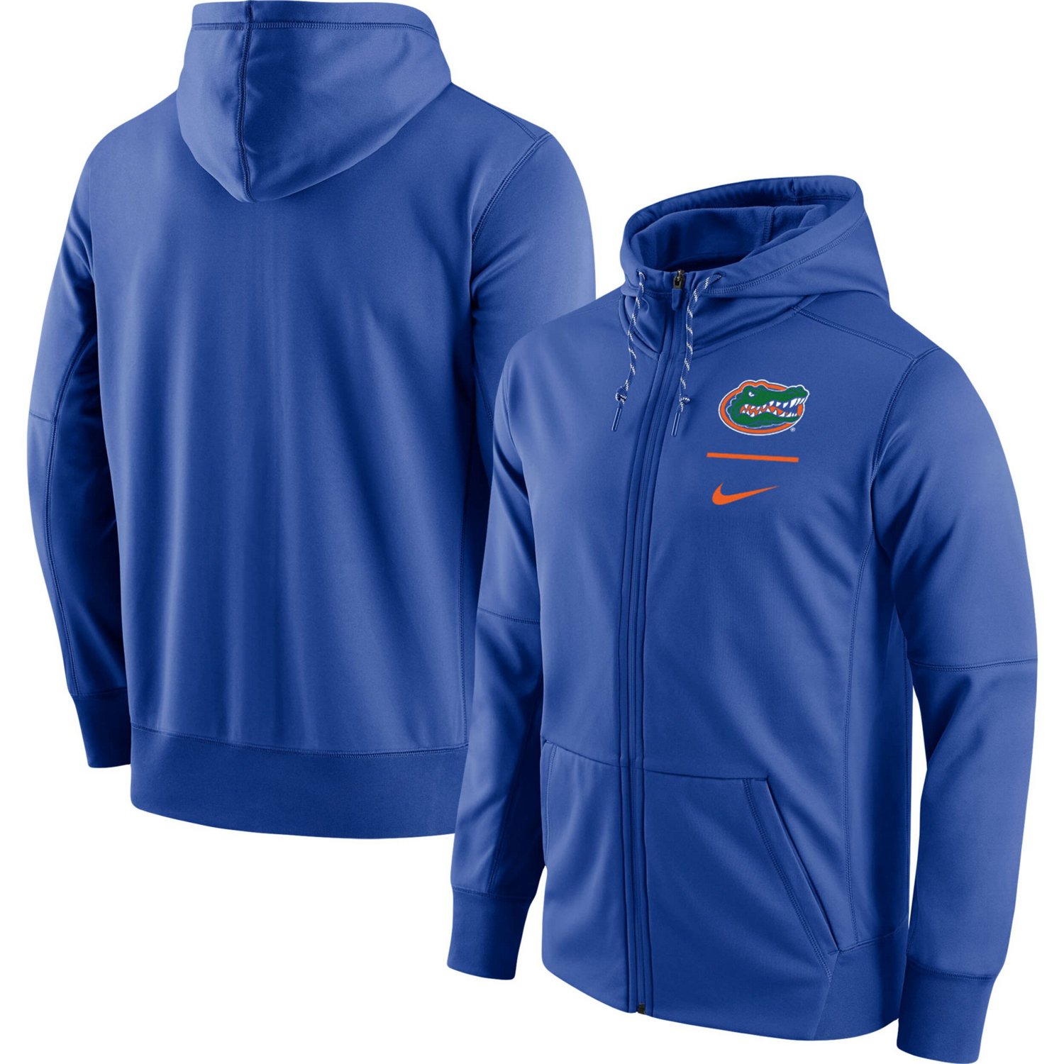 Nike Heathered Gray Florida Gators Logo Stack Performance Full-Zip ...