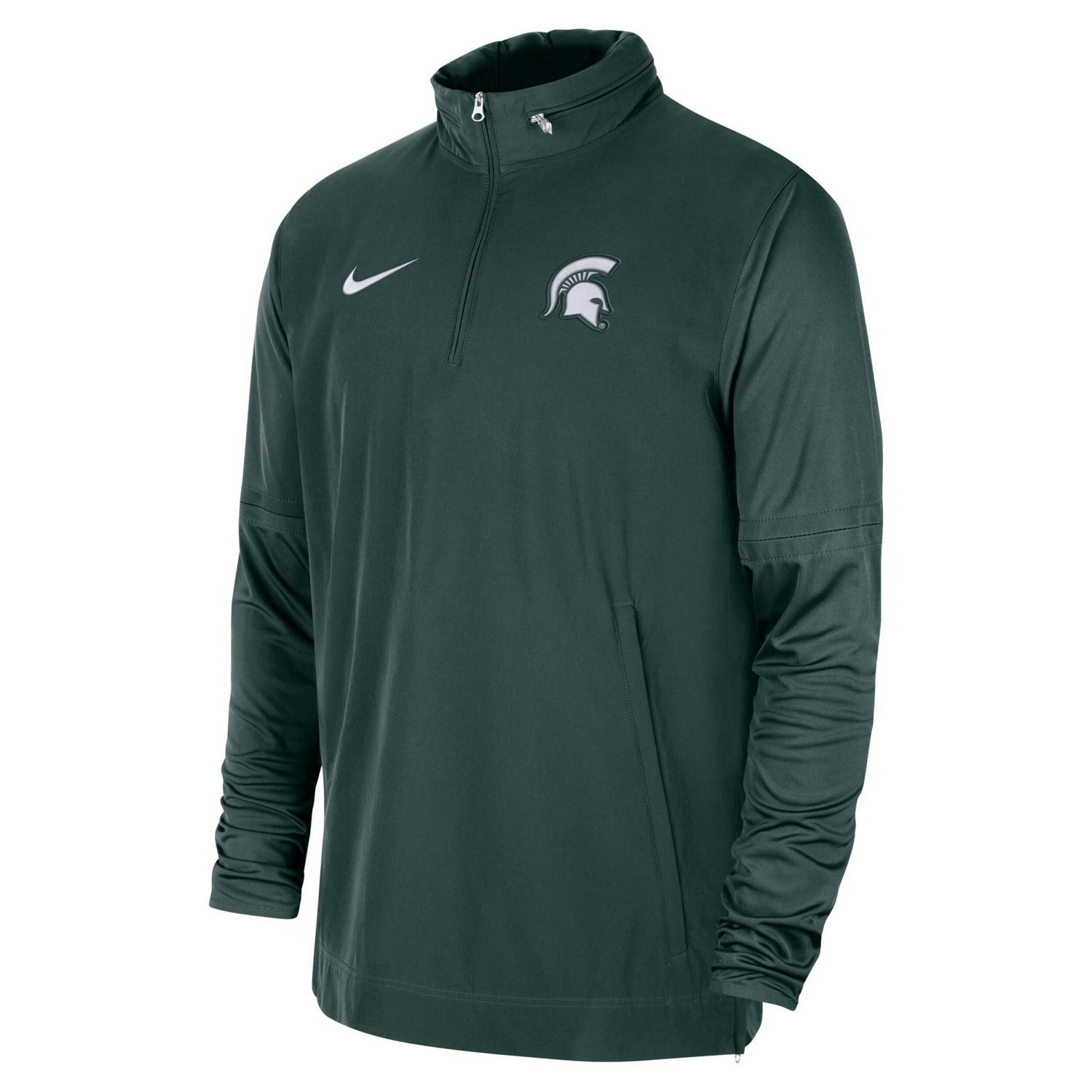 Nike Michigan State Spartans 2023 Coach Half-Zip Hooded Jacket | Academy