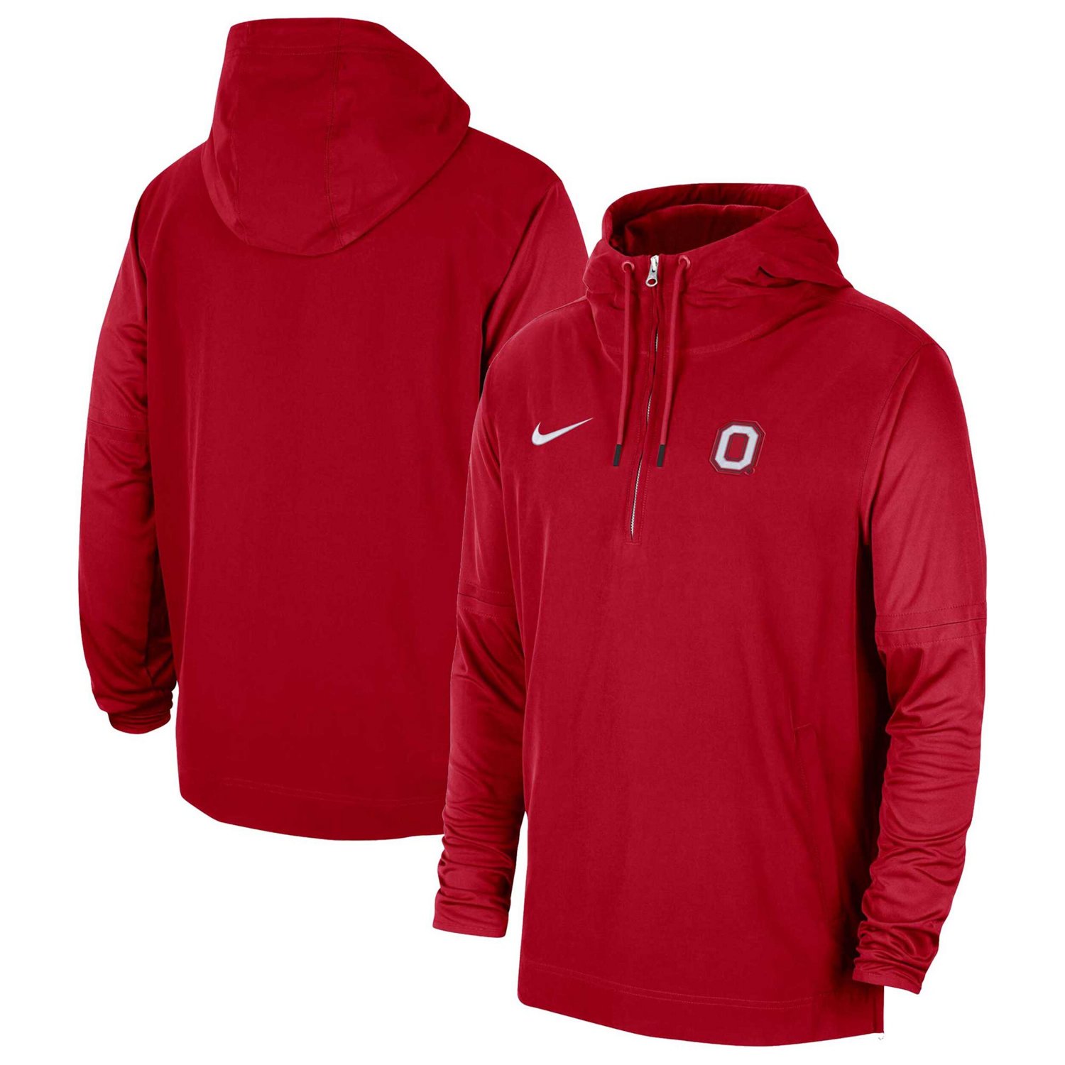 Nike Ohio State Buckeyes 2023 Sideline Player Quarter-Zip Hoodie Jacket ...