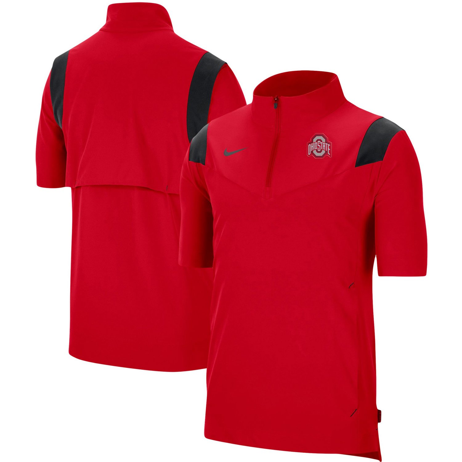 Nike Ohio State Buckeyes Coach Short Sleeve Quarter-Zip Jacket | Academy