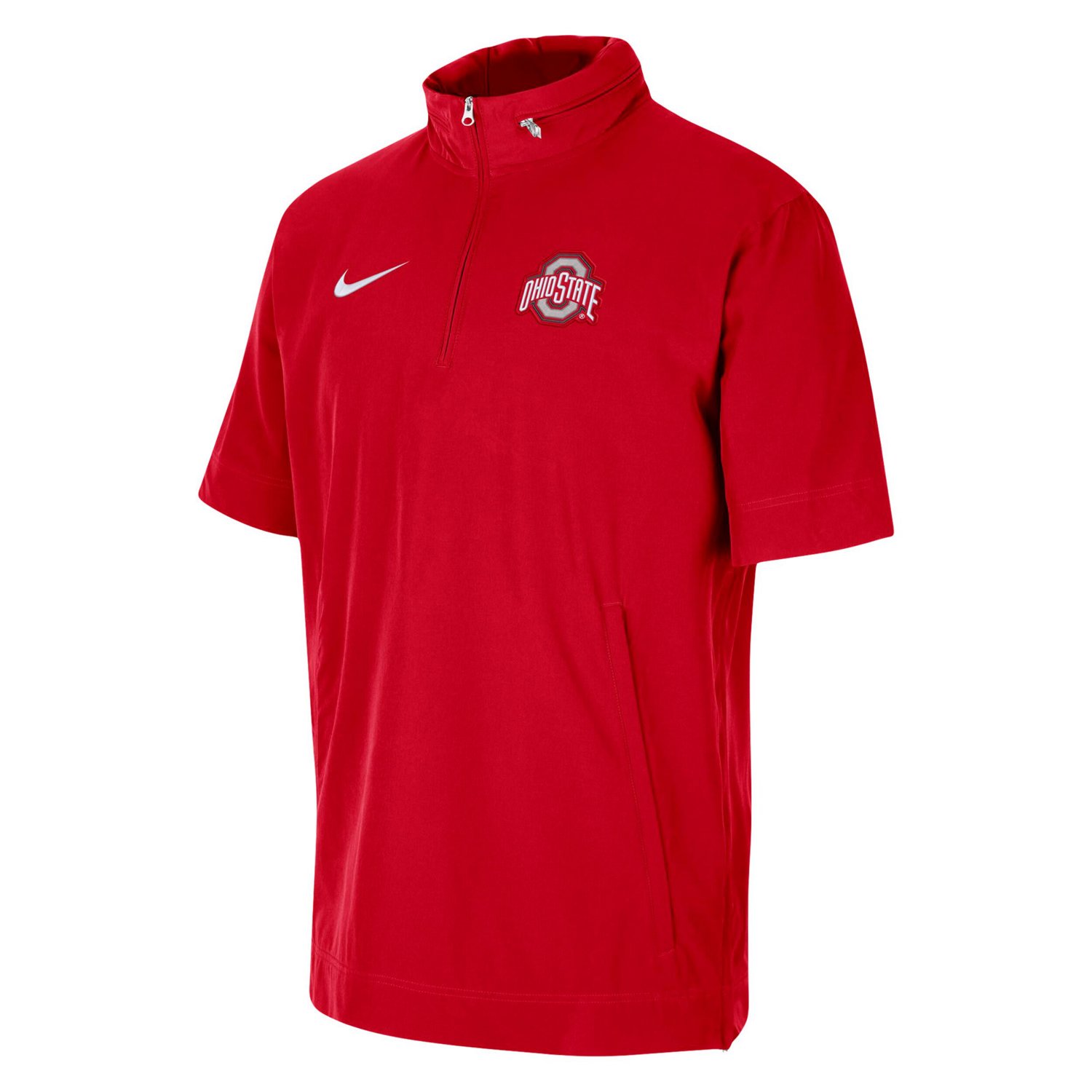 Nike Ohio State Buckeyes Coaches Half-Zip Short Sleeve Jacket | Academy