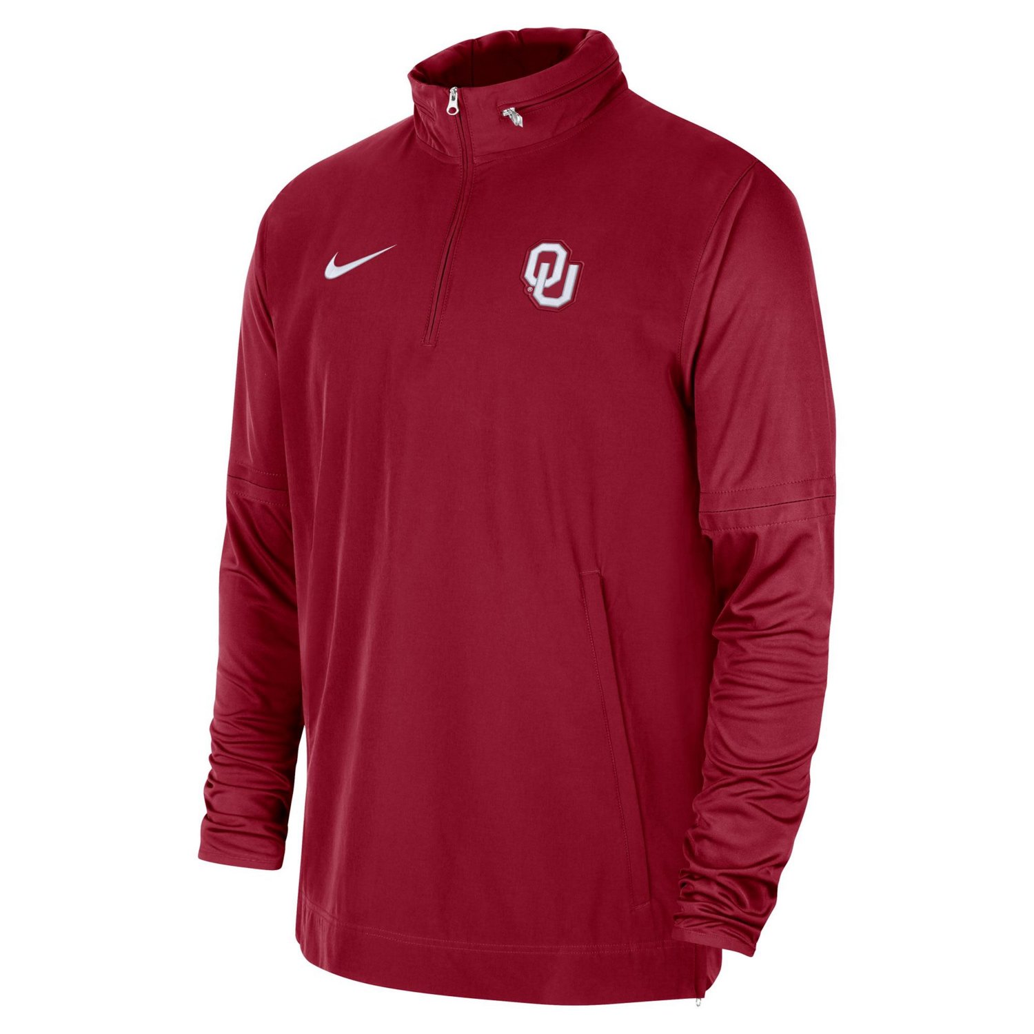 Nike Oklahoma Sooners 2023 Coach Half-Zip Hooded Jacket | Academy