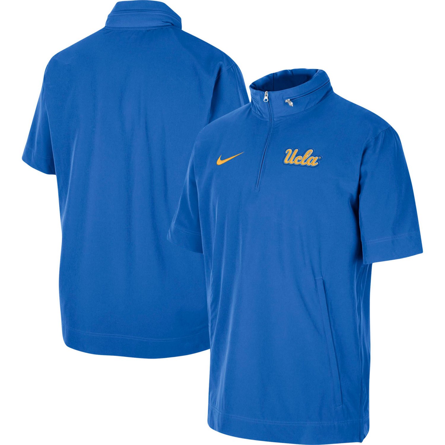 Nike UCLA Bruins Coaches Half-Zip Short Sleeve Jacket | Academy