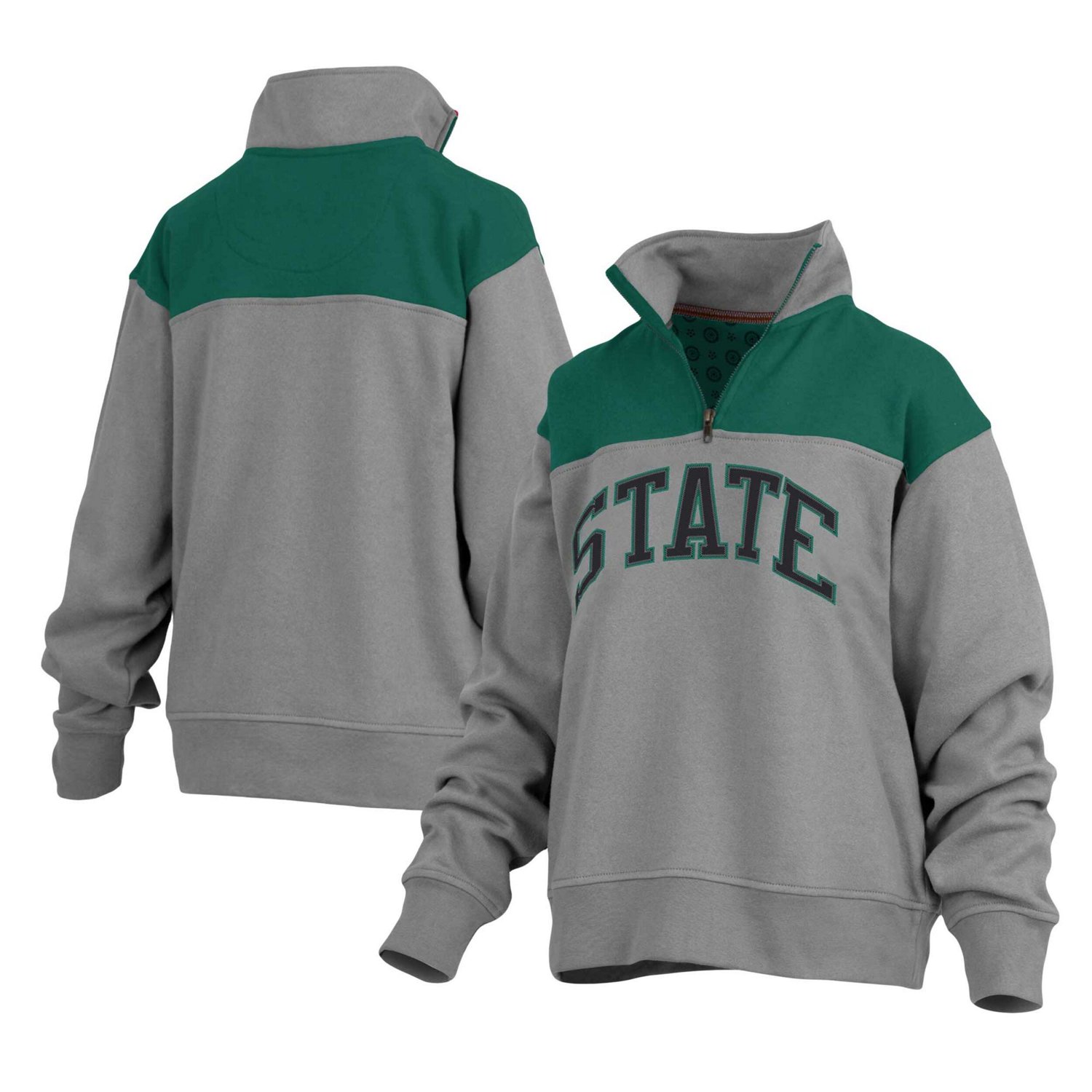 Pressbox Michigan State Spartans Avon Fleece Quarter-Zip Jacket | Academy