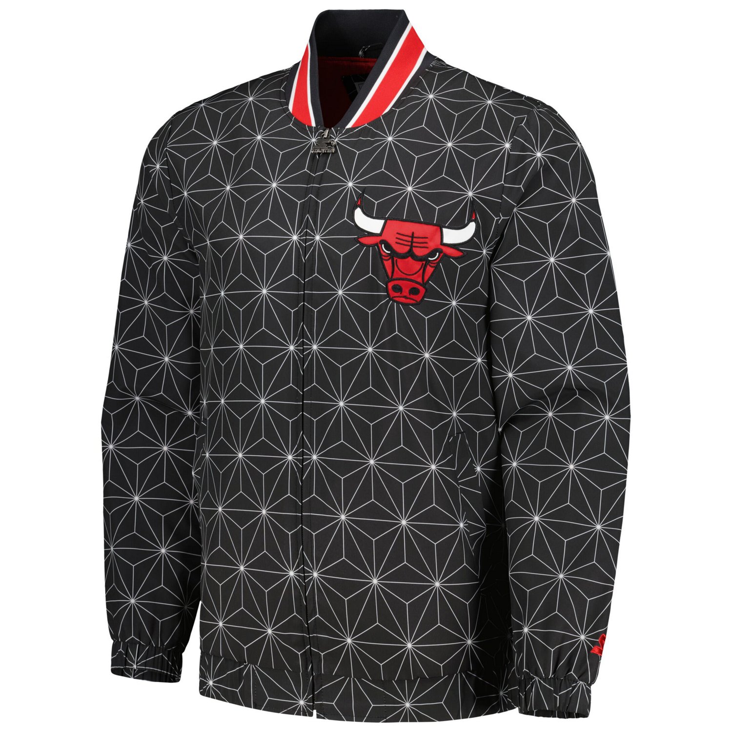 Starter Chicago Bulls In-Field Play Fashion Satin Full-Zip Varsity ...