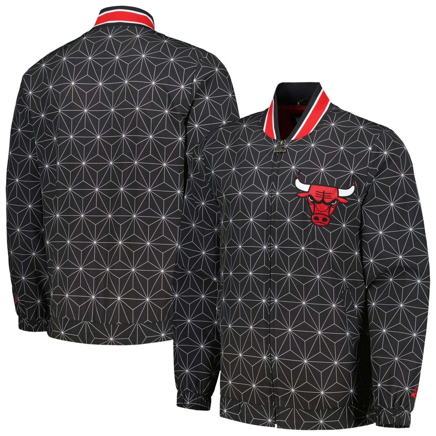 Starter Chicago Bulls In-Field Play Fashion Satin Full-Zip Varsity ...