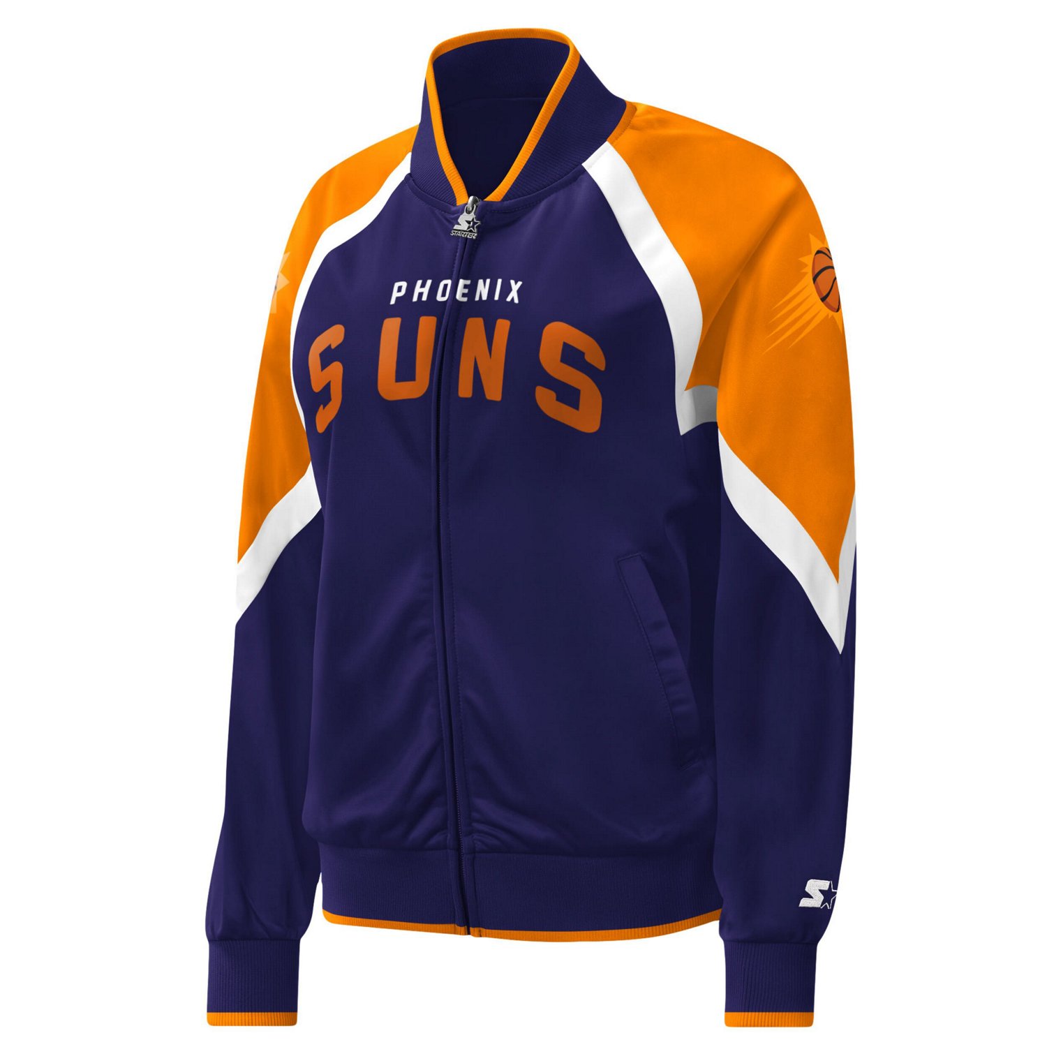 Starter Phoenix Suns Slam Dunk Raglan Full-Zip Track Jacket | Academy