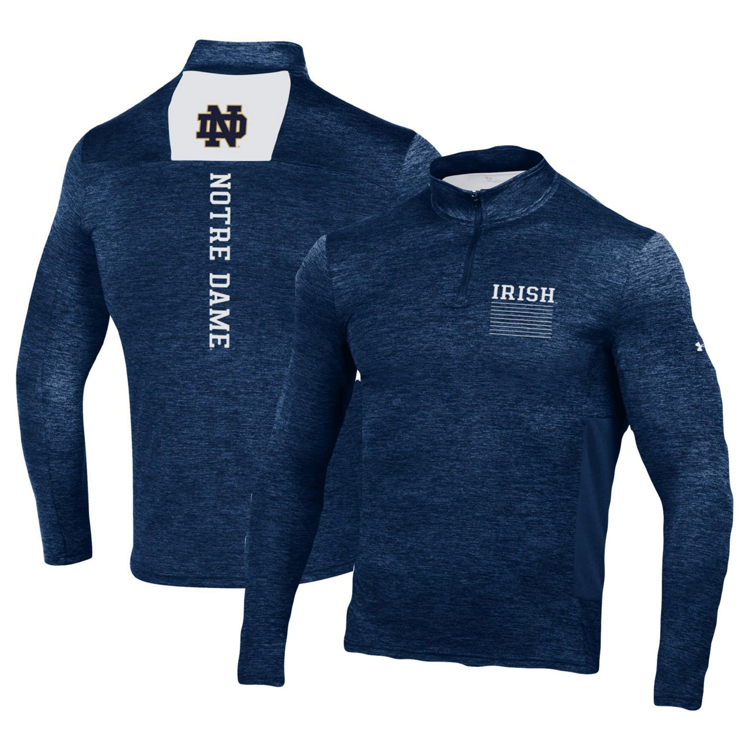 Under Armour Notre Dame Fighting Irish Gameday Twist Quarter Zip Top
