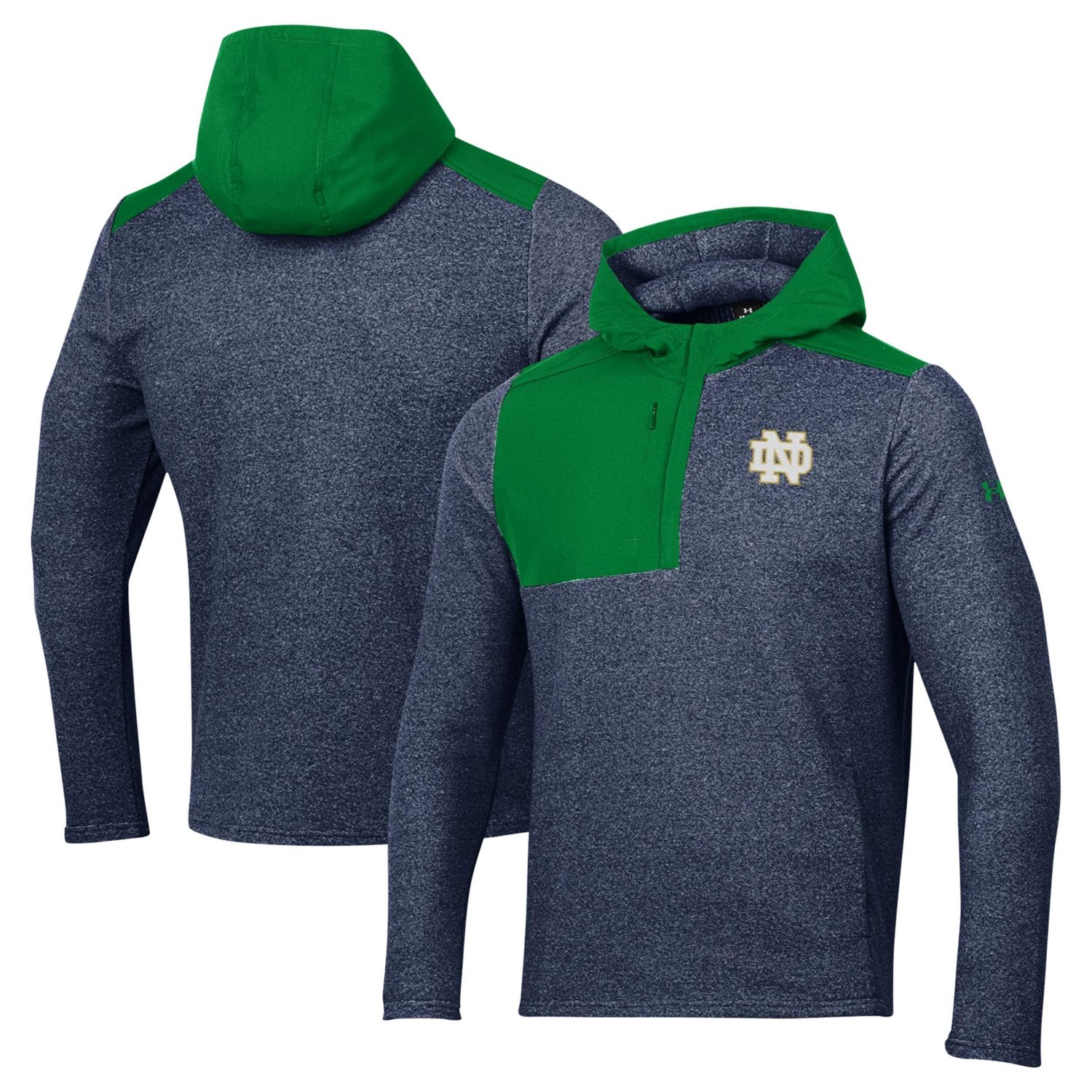 Under Armour Notre Dame Fighting Irish Survivor Fleece Hoodie Quarter ...