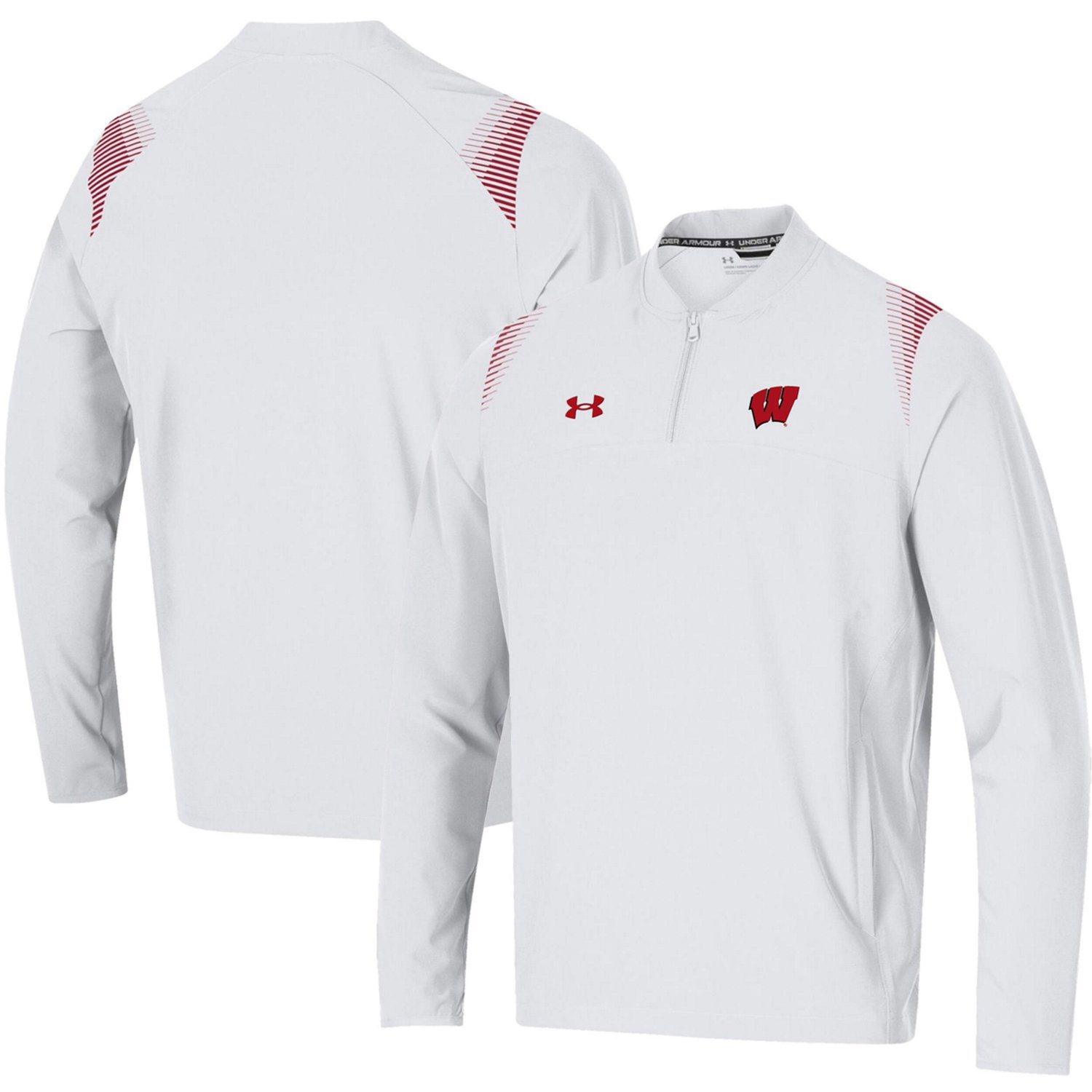 Under Armour Wisconsin Badgers 2021 Sideline Motivate Quarter-Zip ...