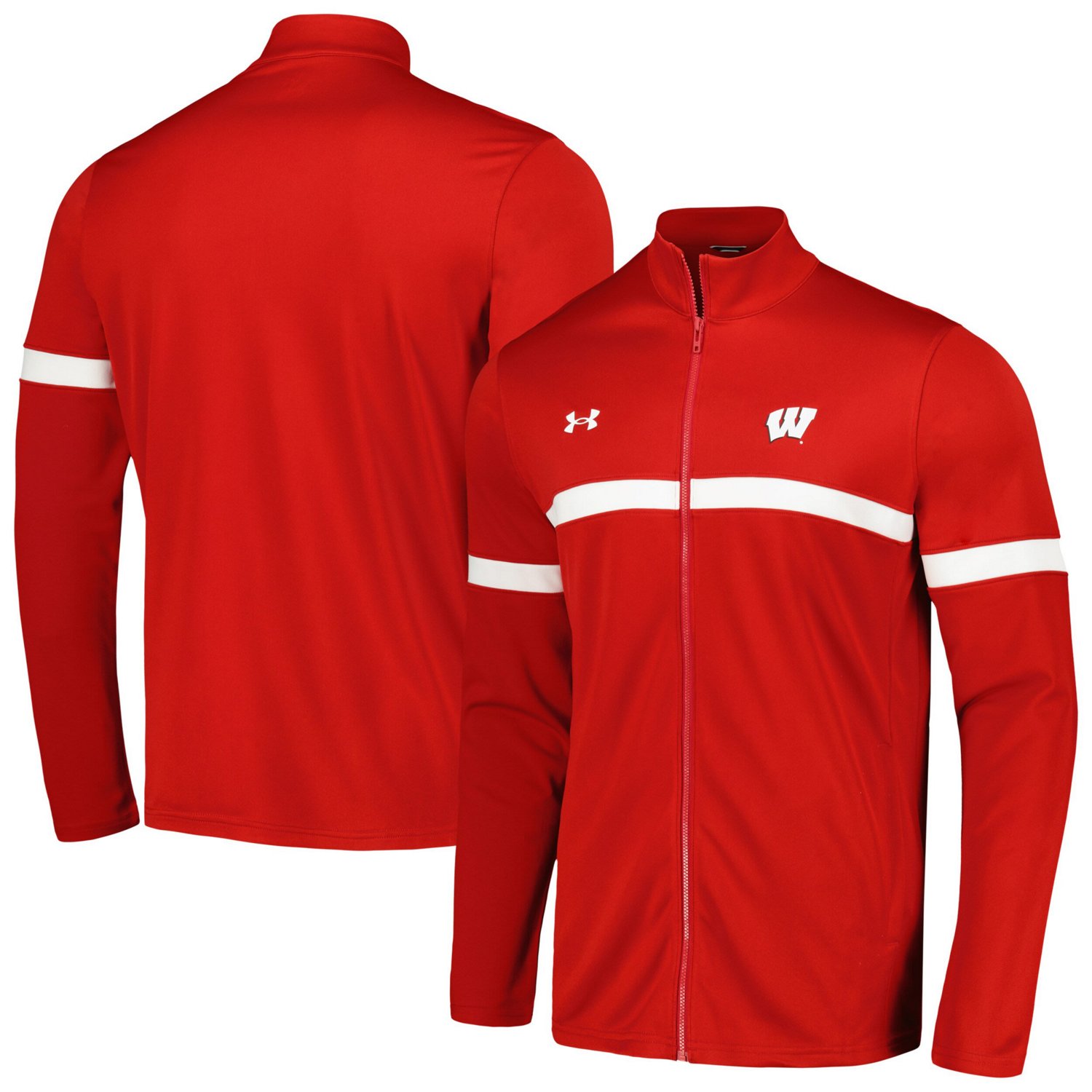 Under Armour Wisconsin Badgers 2023 Assist Warm Up Full-Zip Jacket ...