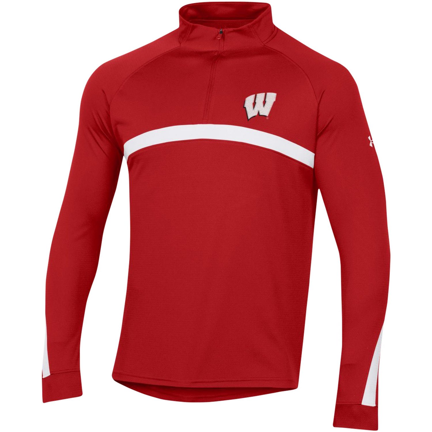 Under Armour Wisconsin Badgers Game Day Camo Raglan Quarter-Zip Top ...