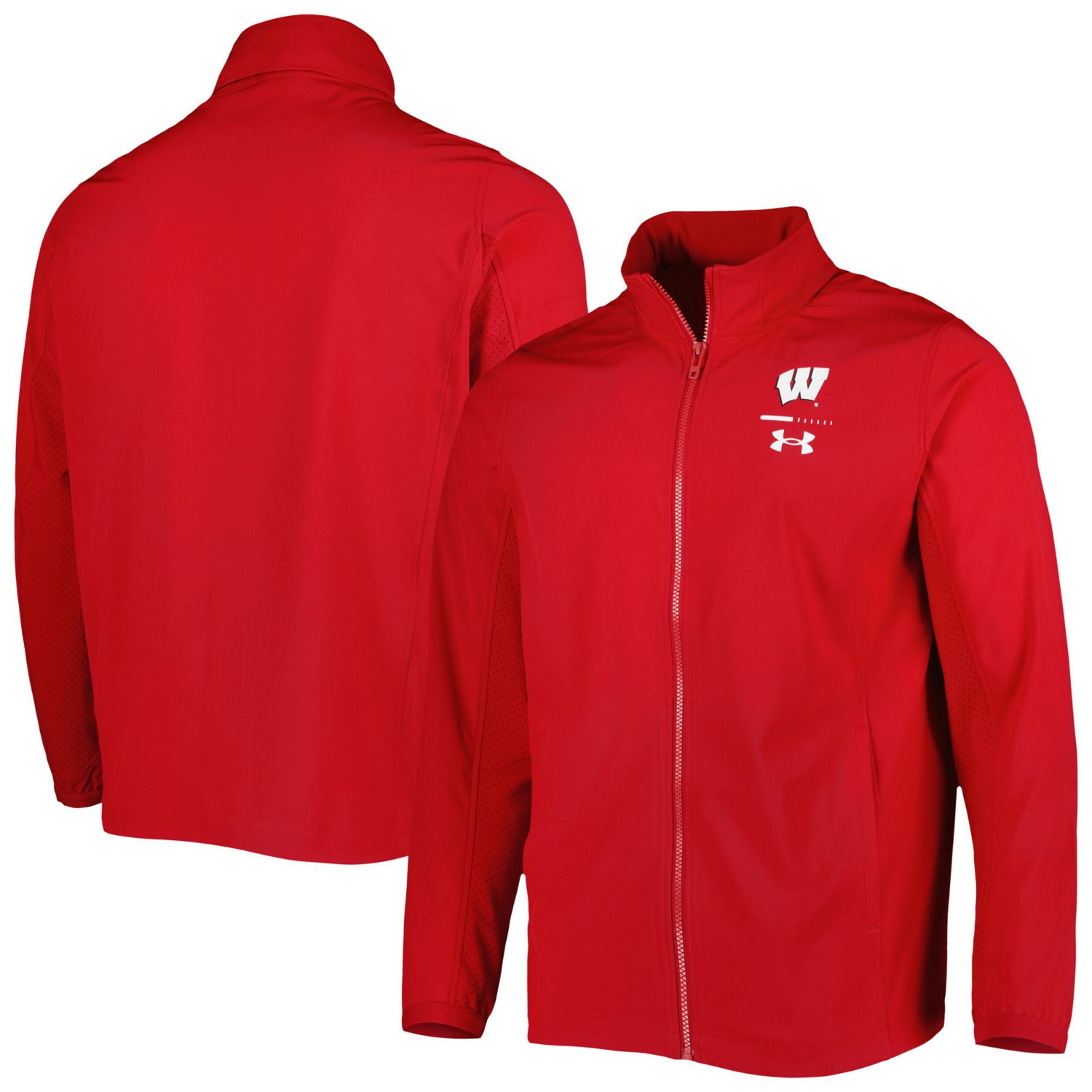 Under Armour Wisconsin Badgers Squad 30 Full-Zip Jacket | Academy