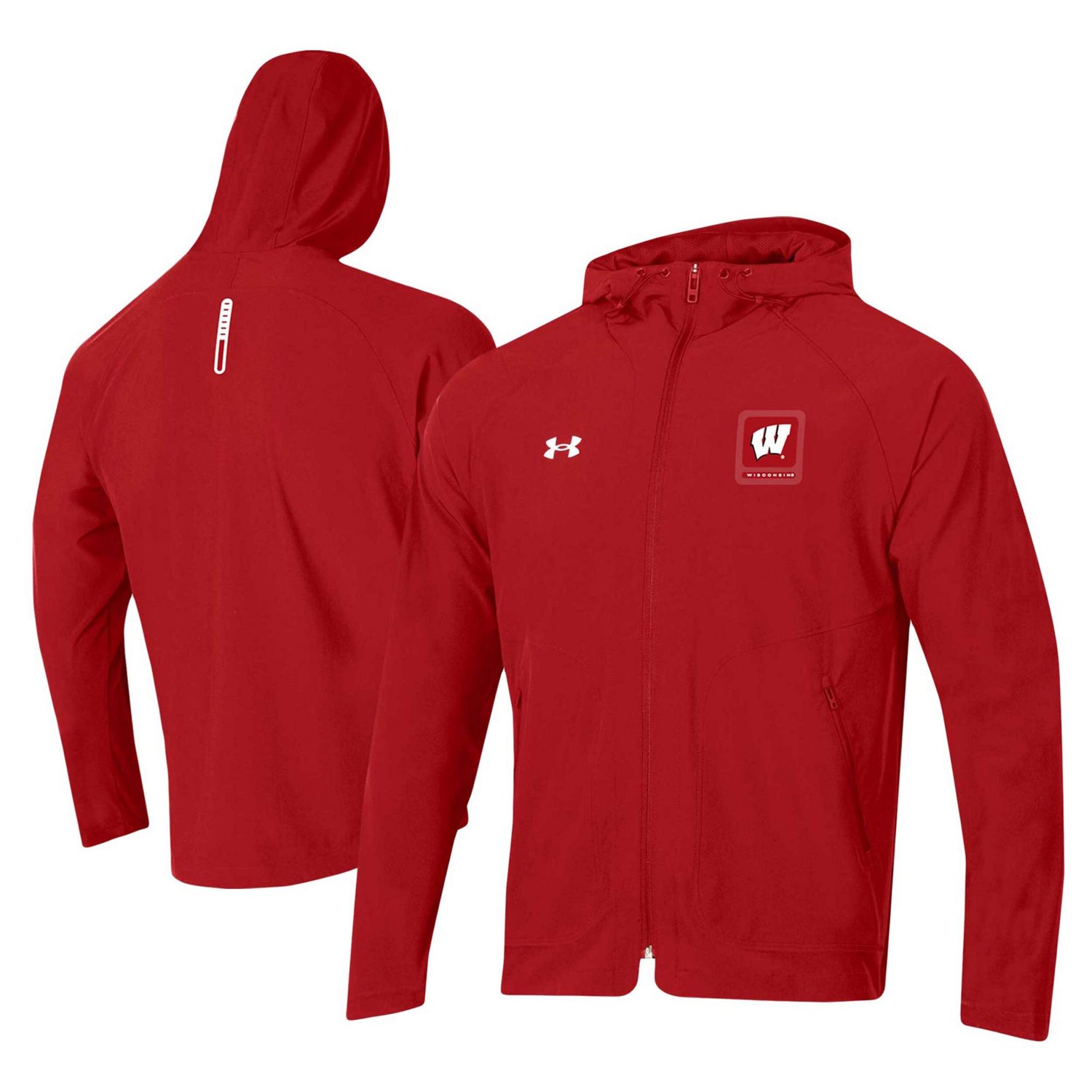Under Armour Wisconsin Badgers Unstoppable Raglan Full-Zip Jacket | Academy