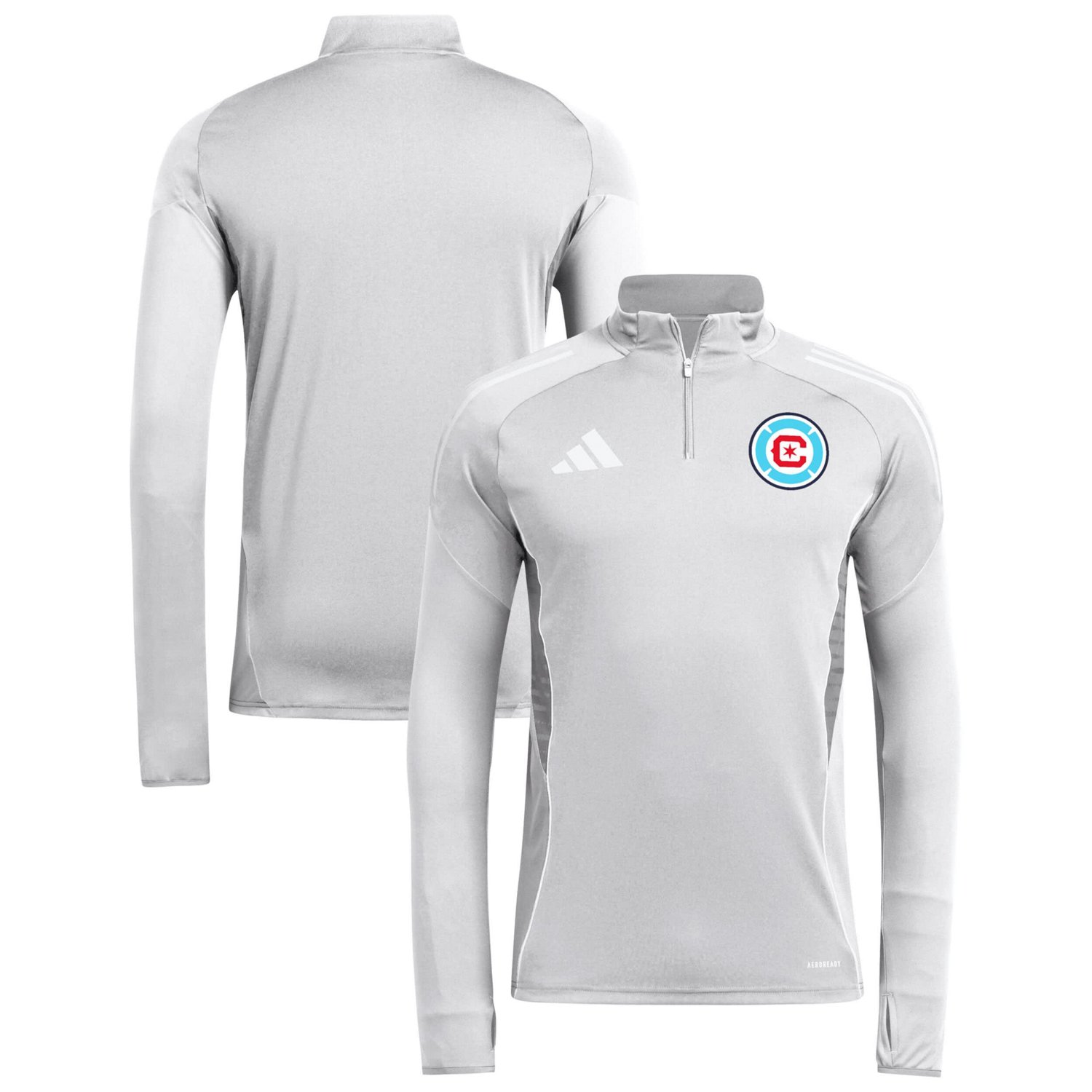 adidas Chicago Fire 2025 Quarter-Zip Long Sleeve Training Top | Academy
