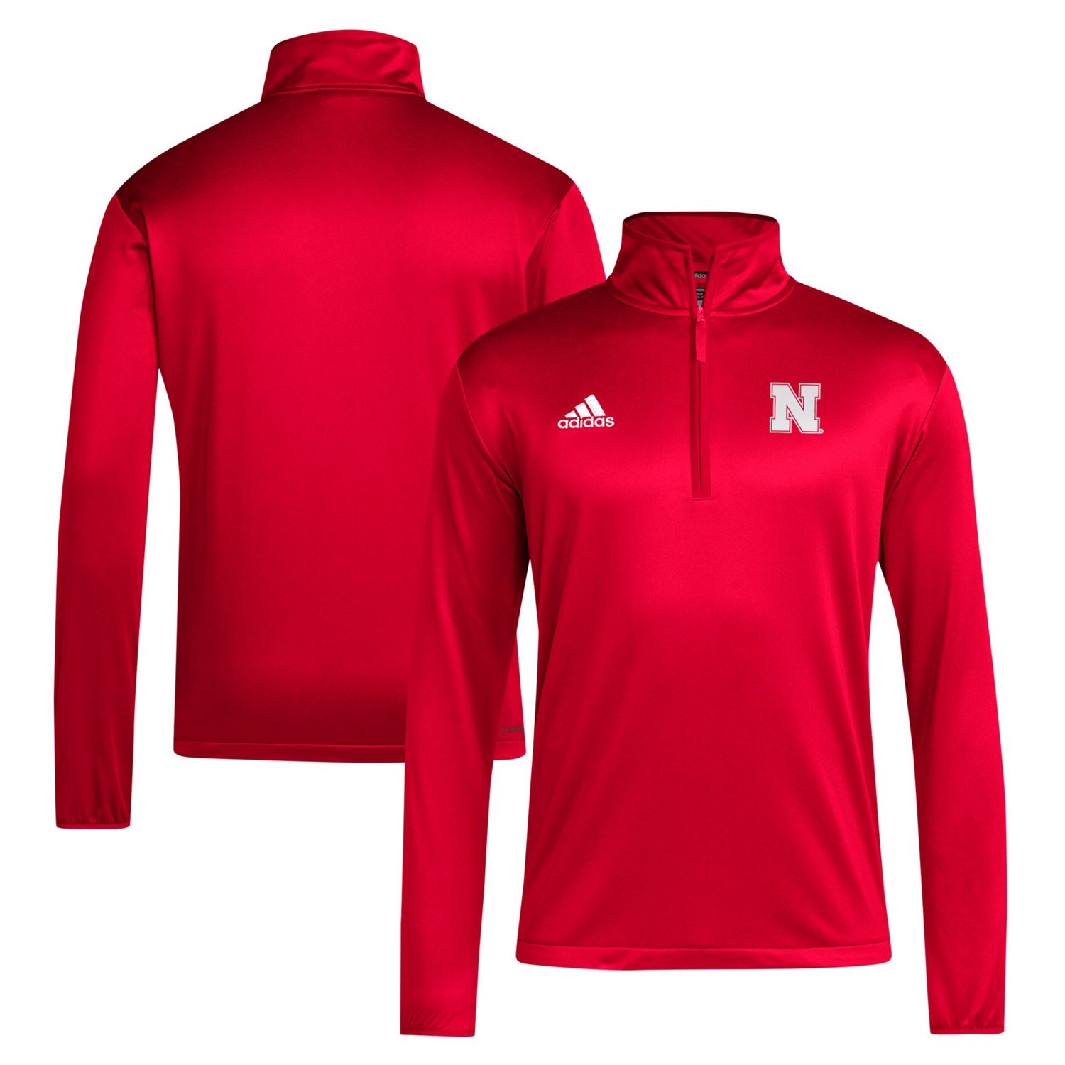 adidas Nebraska Huskers 2024 Coaches Sideline Quarter-Zip Top | Academy