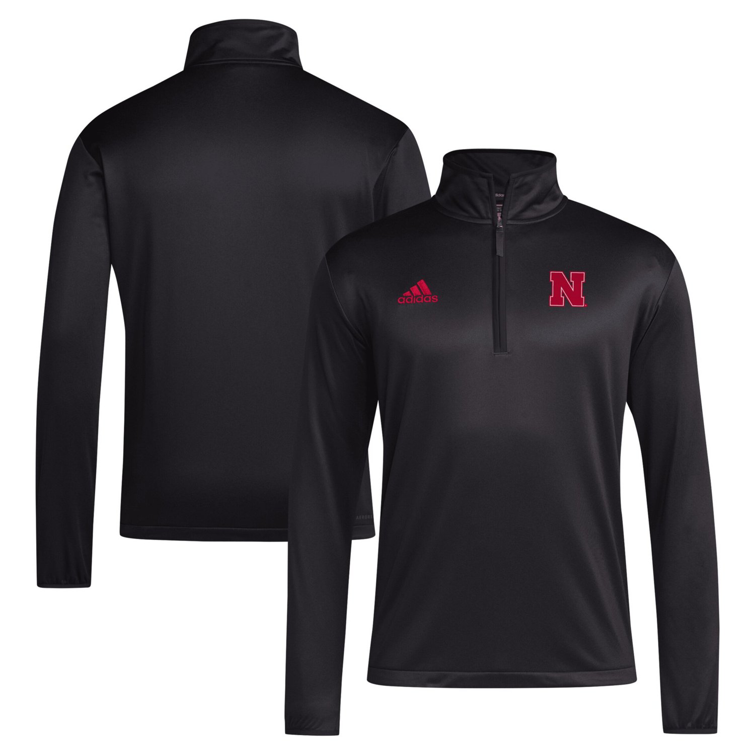adidas Nebraska Huskers 2024 Coaches Sideline Quarter-Zip Top | Academy