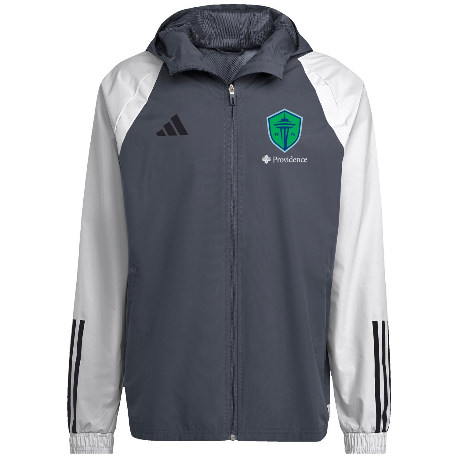 adidas Seattle Sounders FC 2024 All-Weather Full-Zip Jacket | Academy