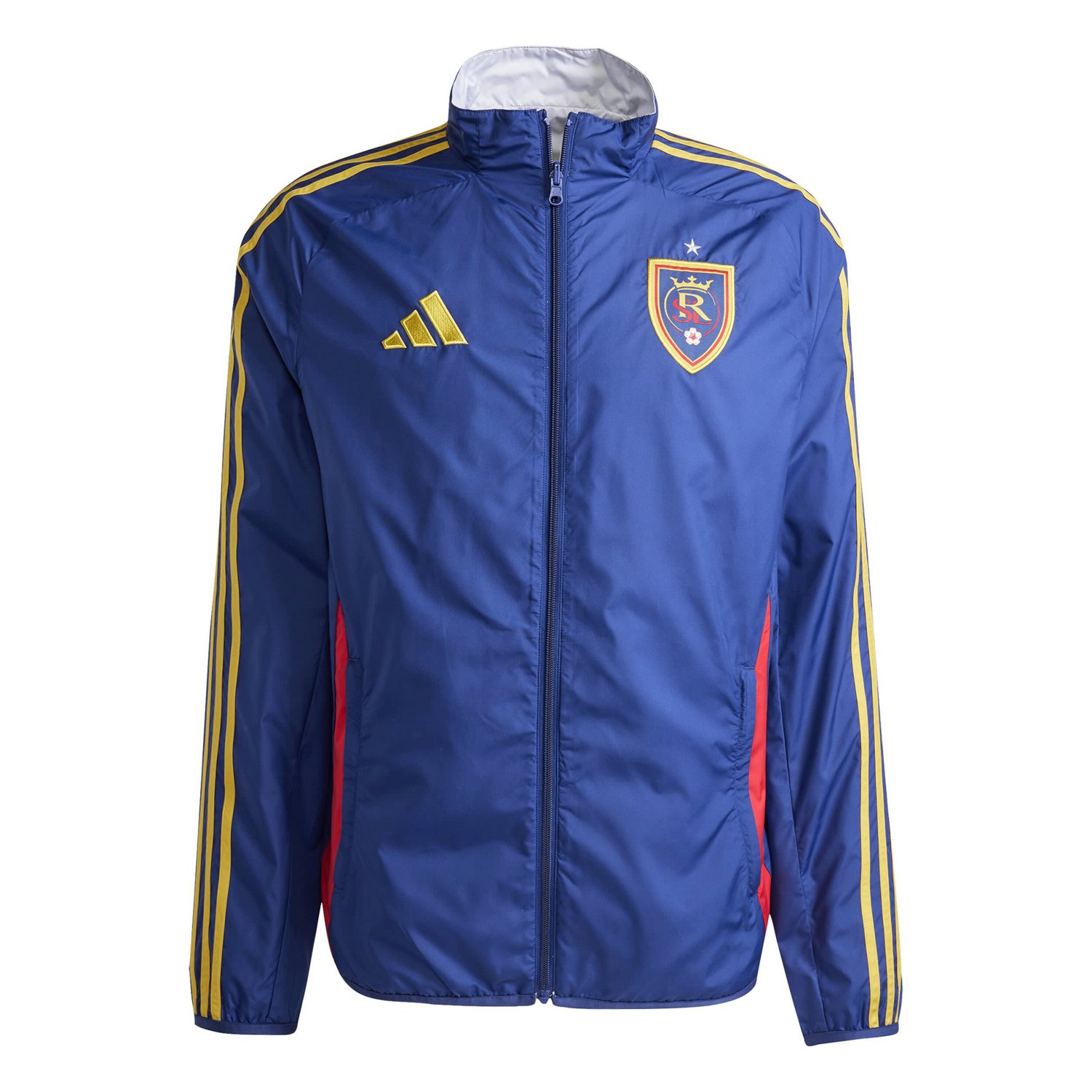 adidas White Real Salt Lake 2025 Anthem Reversible Full-Zip Jacket ...