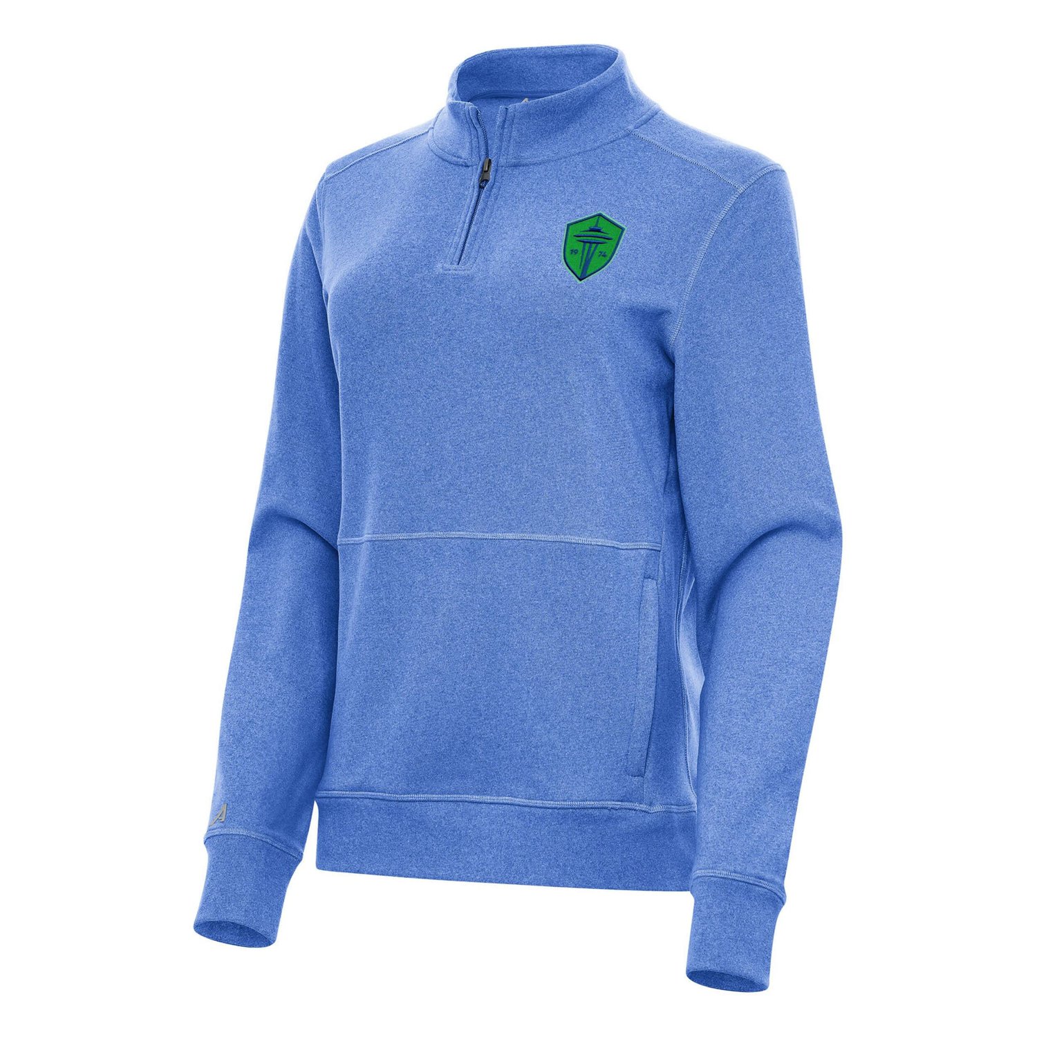 Antigua Heather Seattle Sounders FC Crush Quarter-Zip Top | Academy