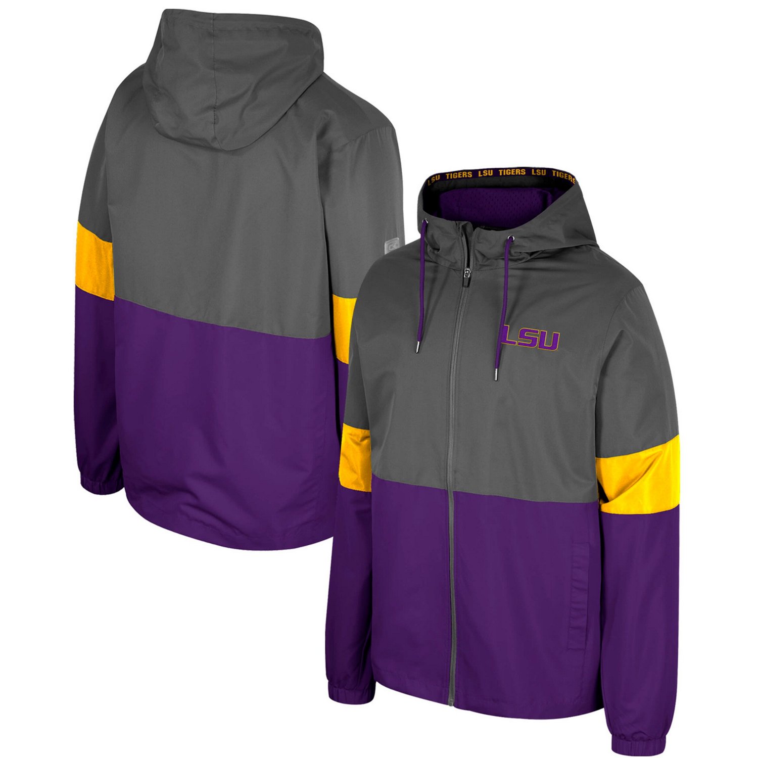 Colosseum LSU Tigers Miles Full-Zip Jacket | Academy