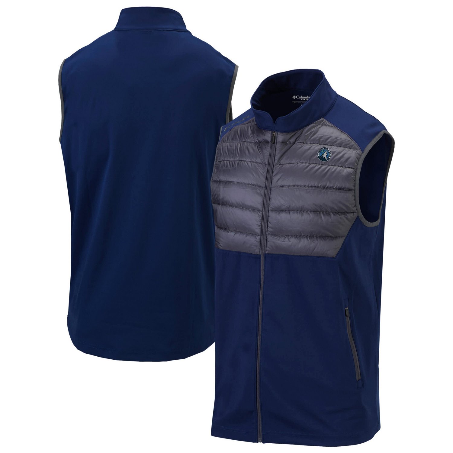 Columbia Minnesota Timberwolves Omni-Wick In The Element Full-Zip Vest ...