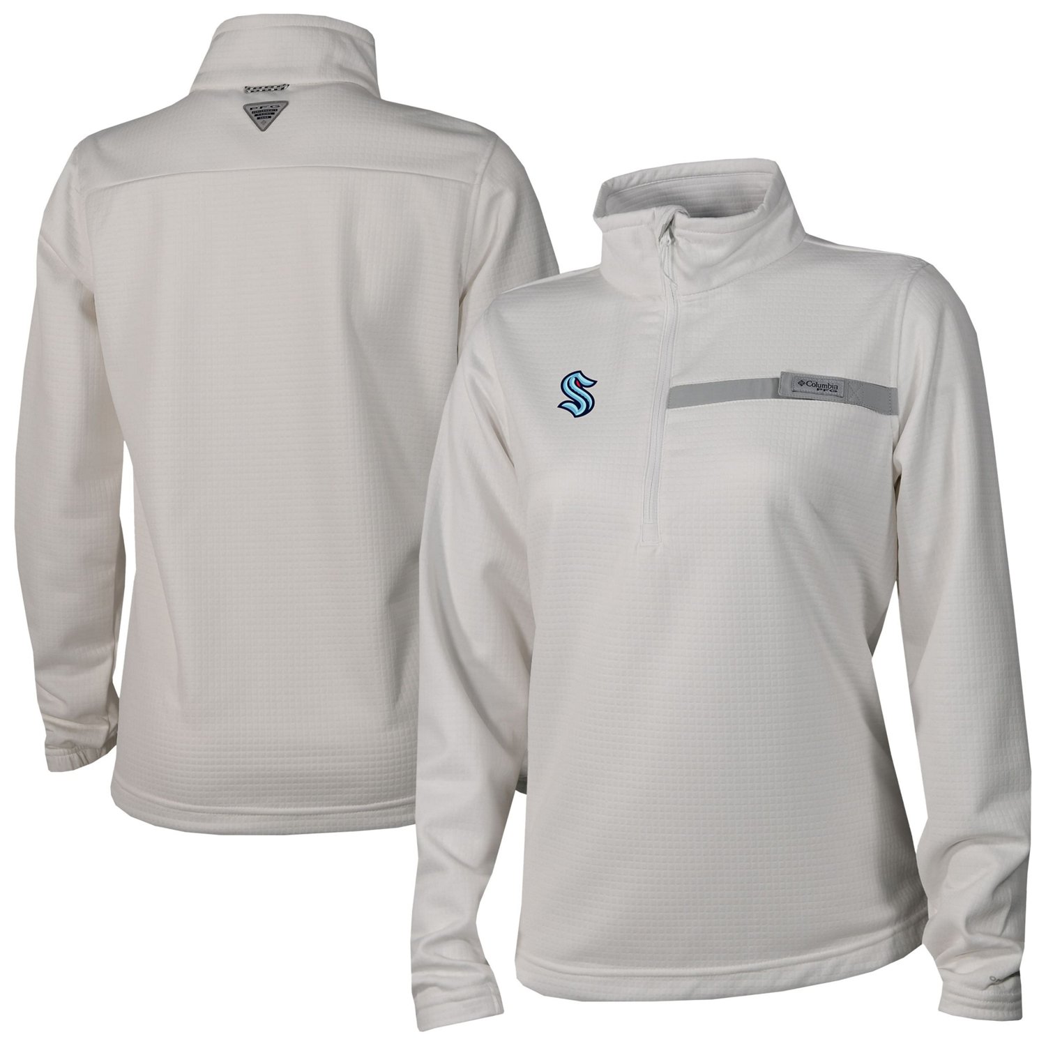 Columbia Seattle Kraken Skiff Guide Fleece Omni-Shade Quarter-Zip Jacket | Academy