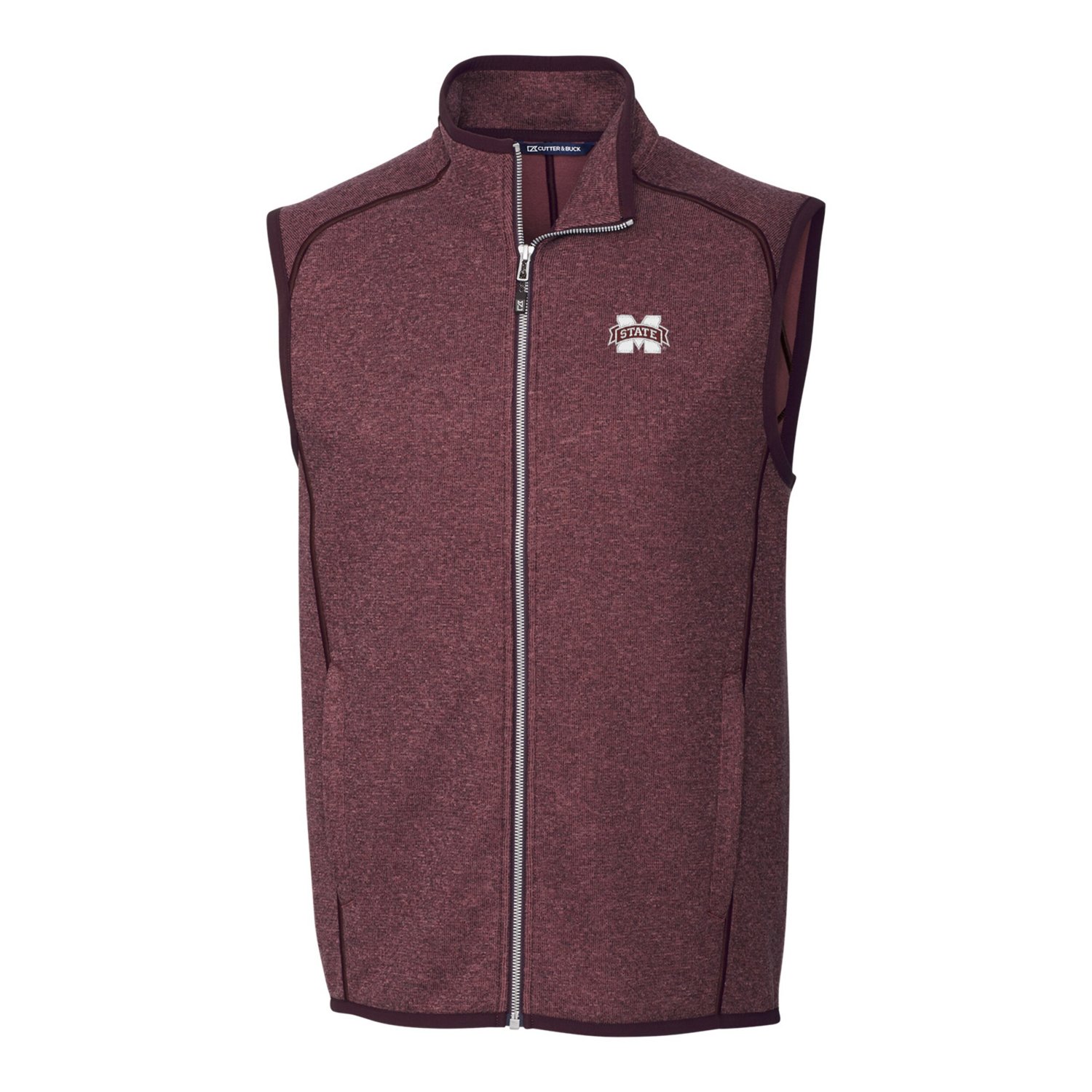Cutter Buck Mississippi State Bulldogs Mainsail Full-Zip Vest | Academy