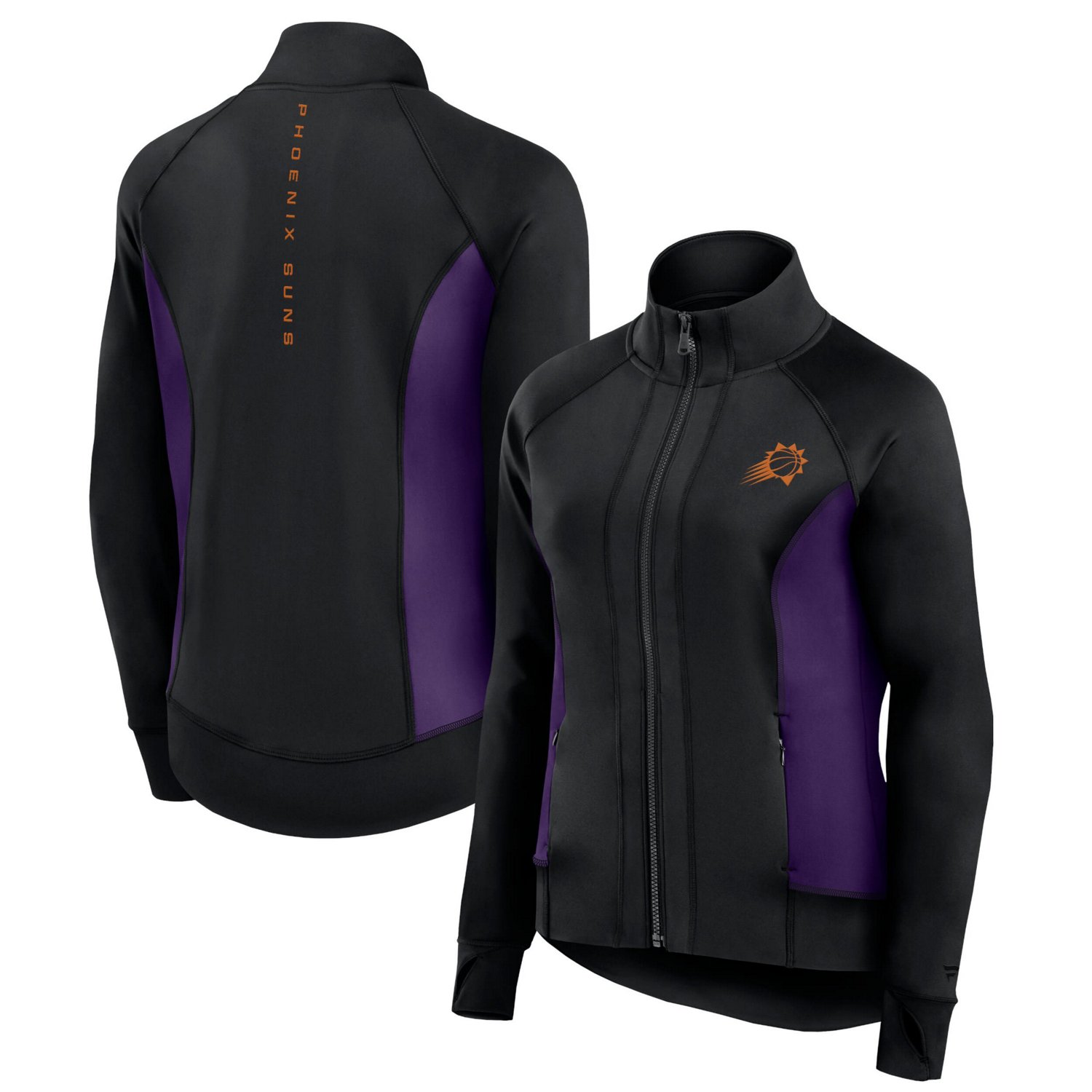 Fanatics Phoenix Suns Studio Fitted Full-Zip Gym Track Jacket | Academy