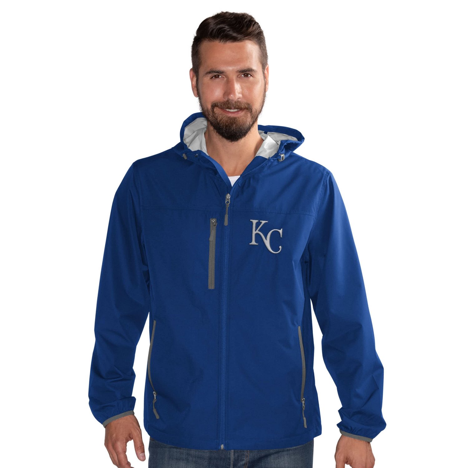 G-III Sports by Carl Banks Kansas City s Double Play Hooded Lightweight ...