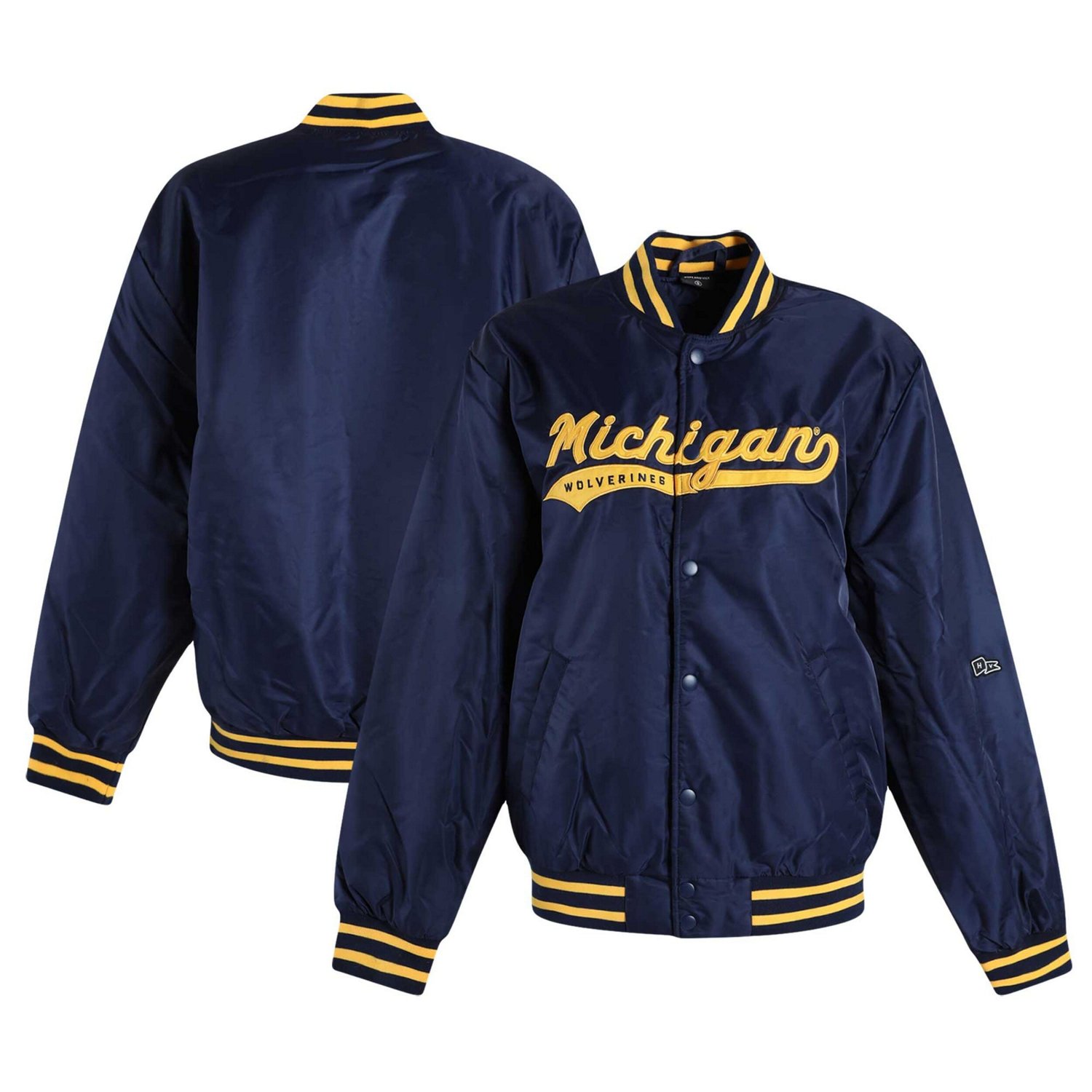 Hype and Vice Michigan Wolverines A-Game Varsity Full-Snap Jacket | Academy