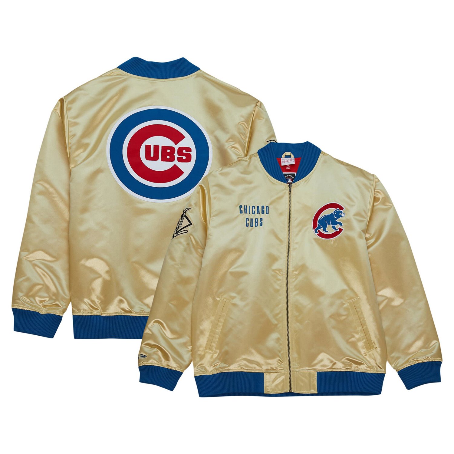 Mitchell Ness Chicago Cubs OG 20 Lightweight Satin Full-Zip Jacket ...