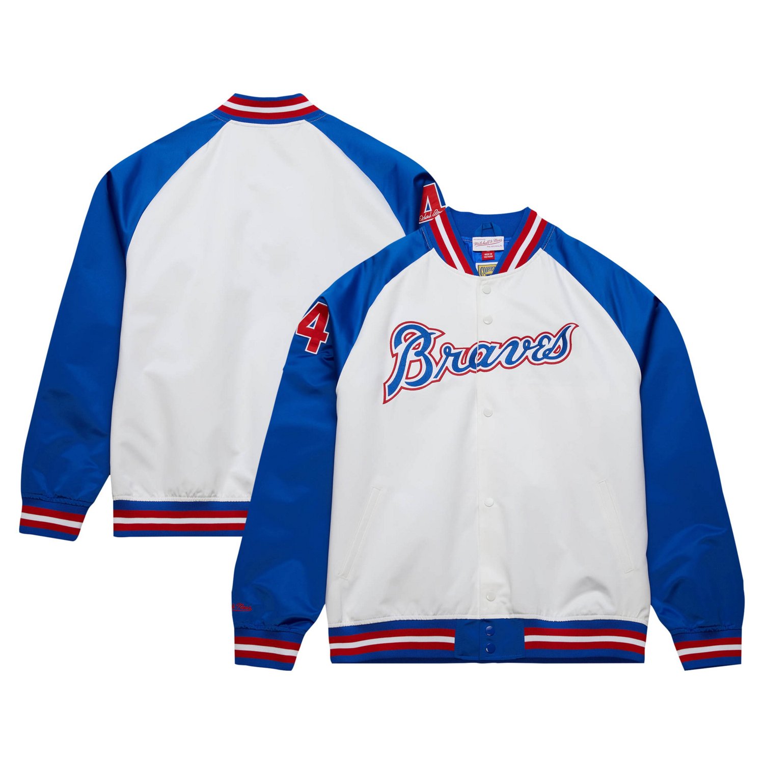 Mitchell Ness Hank Aaron /Royal Atlanta Braves Cooperstown Collection ...