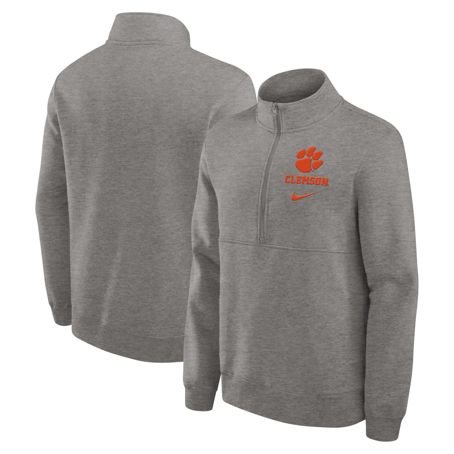 Nike Clemson Tigers Primetime Club Half-Zip Sweatshirt | Academy
