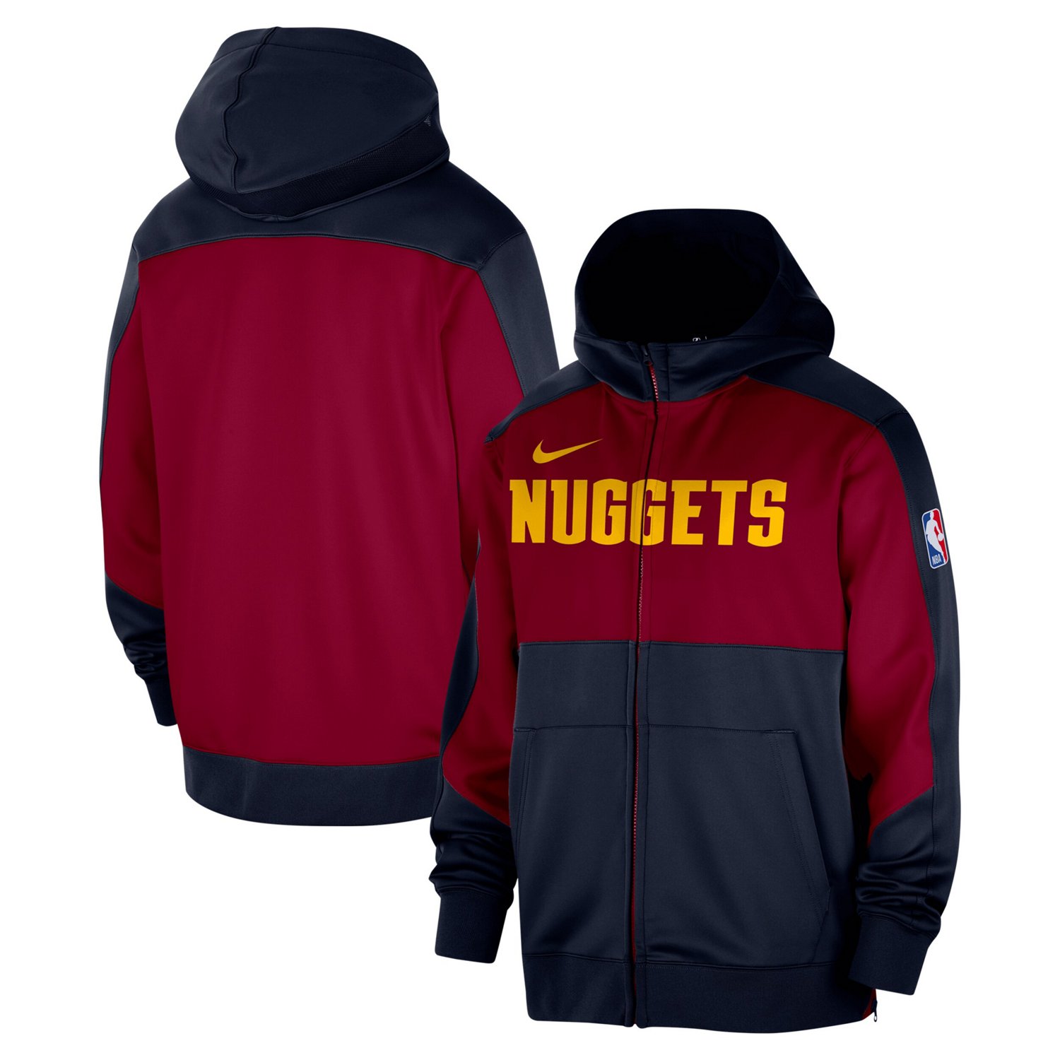 Nike Denver Nuggets Authentic On-Court Showtime Performance Full-Zip ...