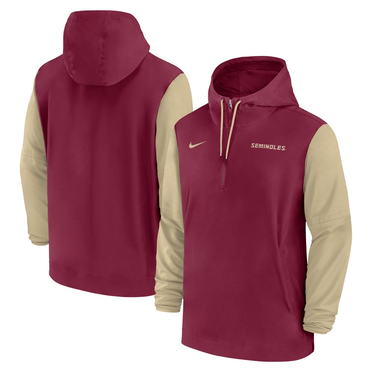 Nike Florida State Seminoles 2024 Sideline Pregame Player Half-Zip ...