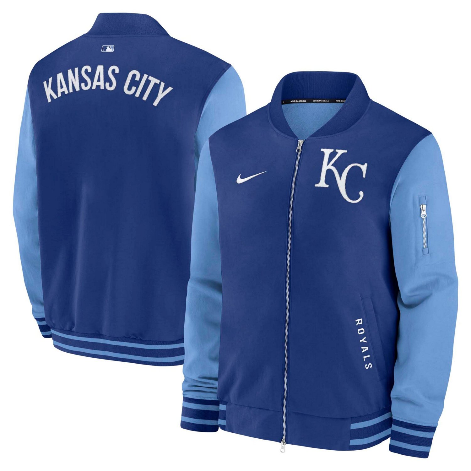 Nike Light Blue Kansas City s Authentic Collection Dugout Full-Zip ...