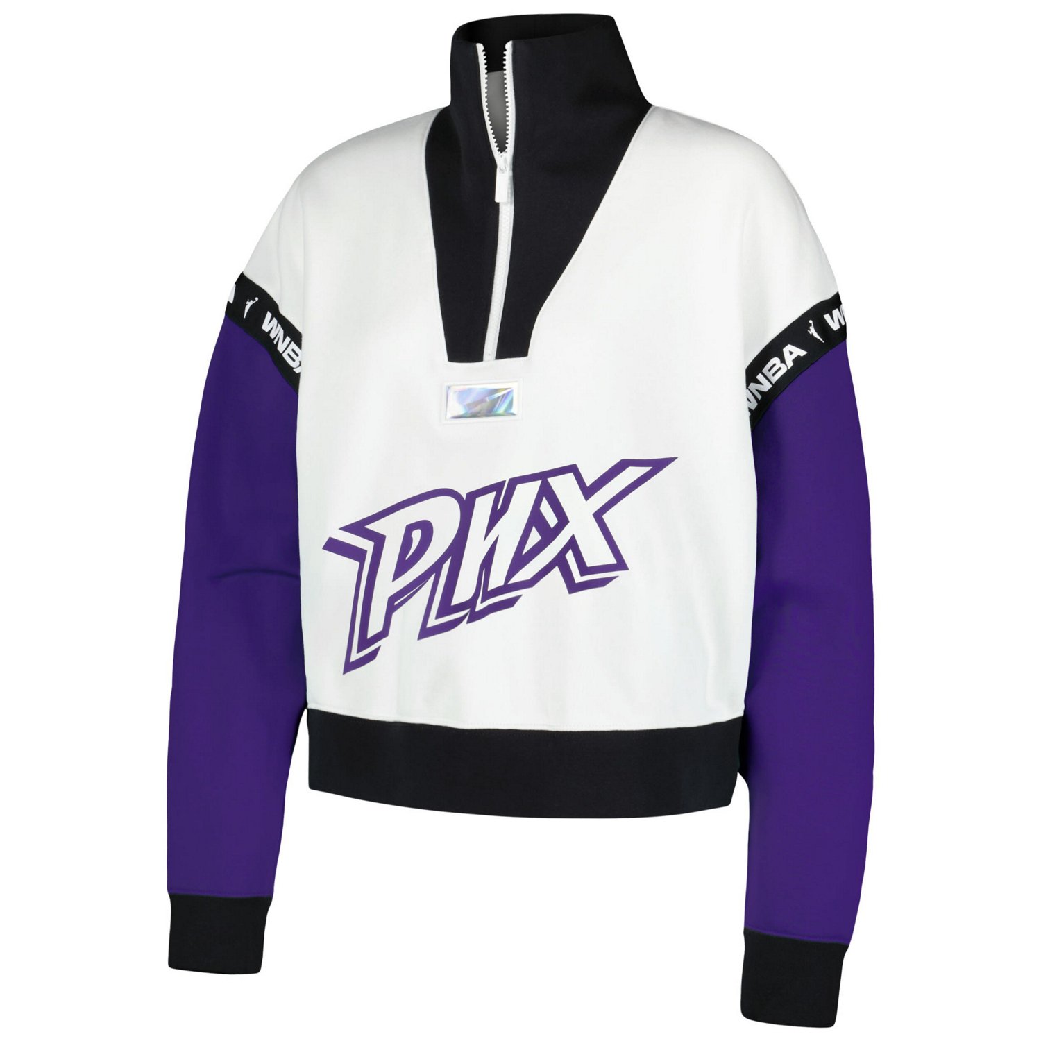 Nike Phoenix Mercury Buzzer Beaters Satin Stitch Quarter-Zip Pullover ...