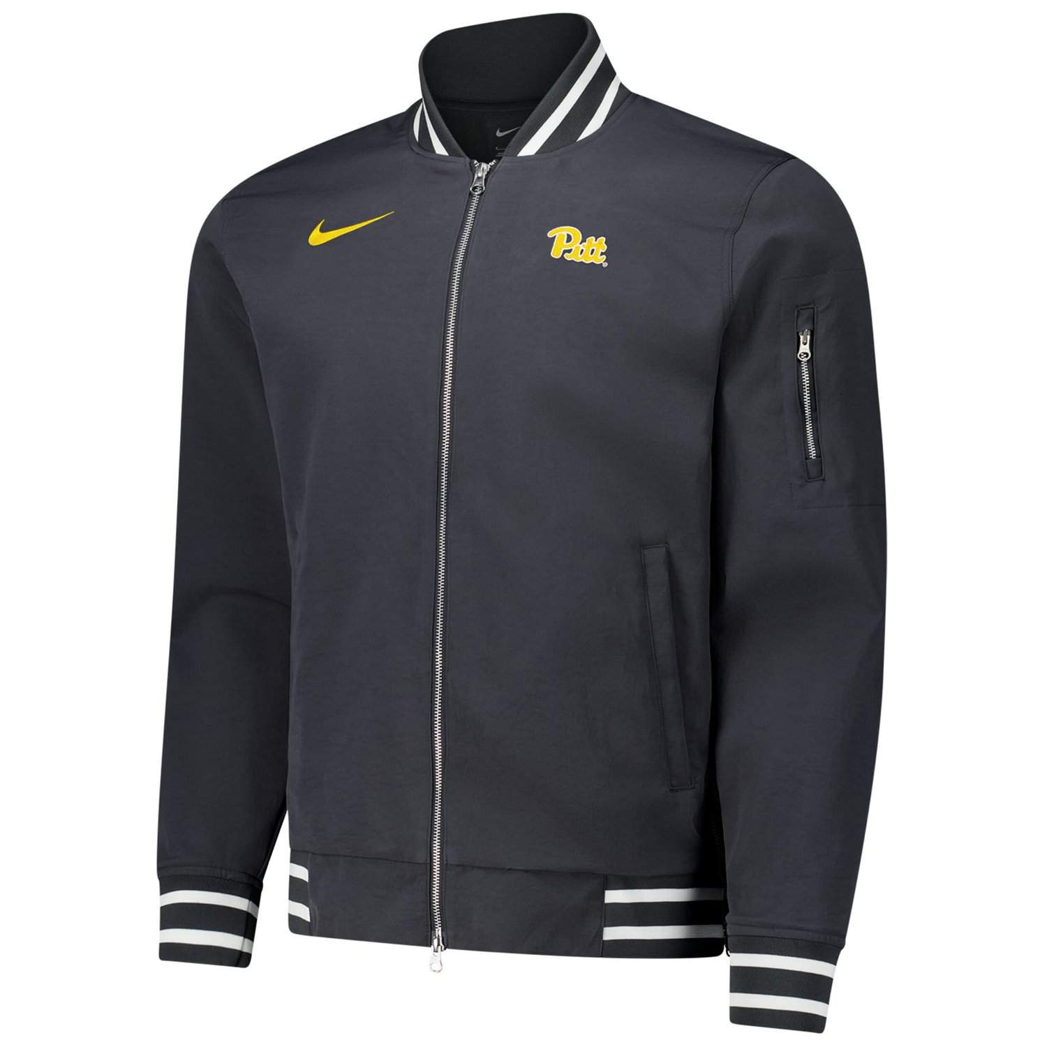 Nike Pitt Panthers Full-Zip Bomber Jacket | Academy