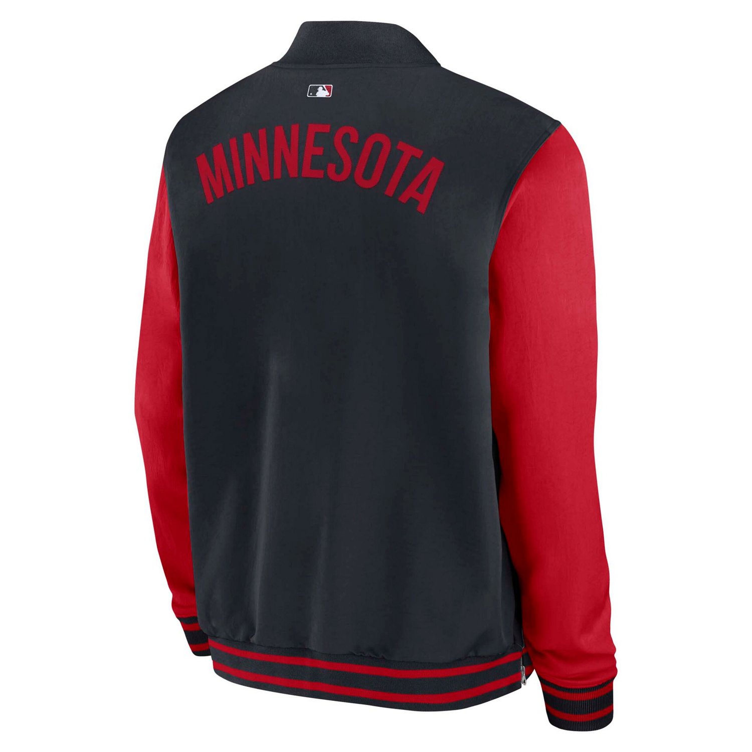 Nike Red Minnesota Twins Authentic Collection Dugout Full-Zip Bomber ...