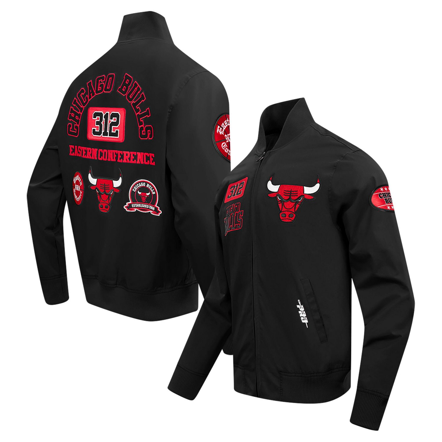 Pro Standard Chicago Bulls Area Code Twill Full-Zip Jacket | Academy